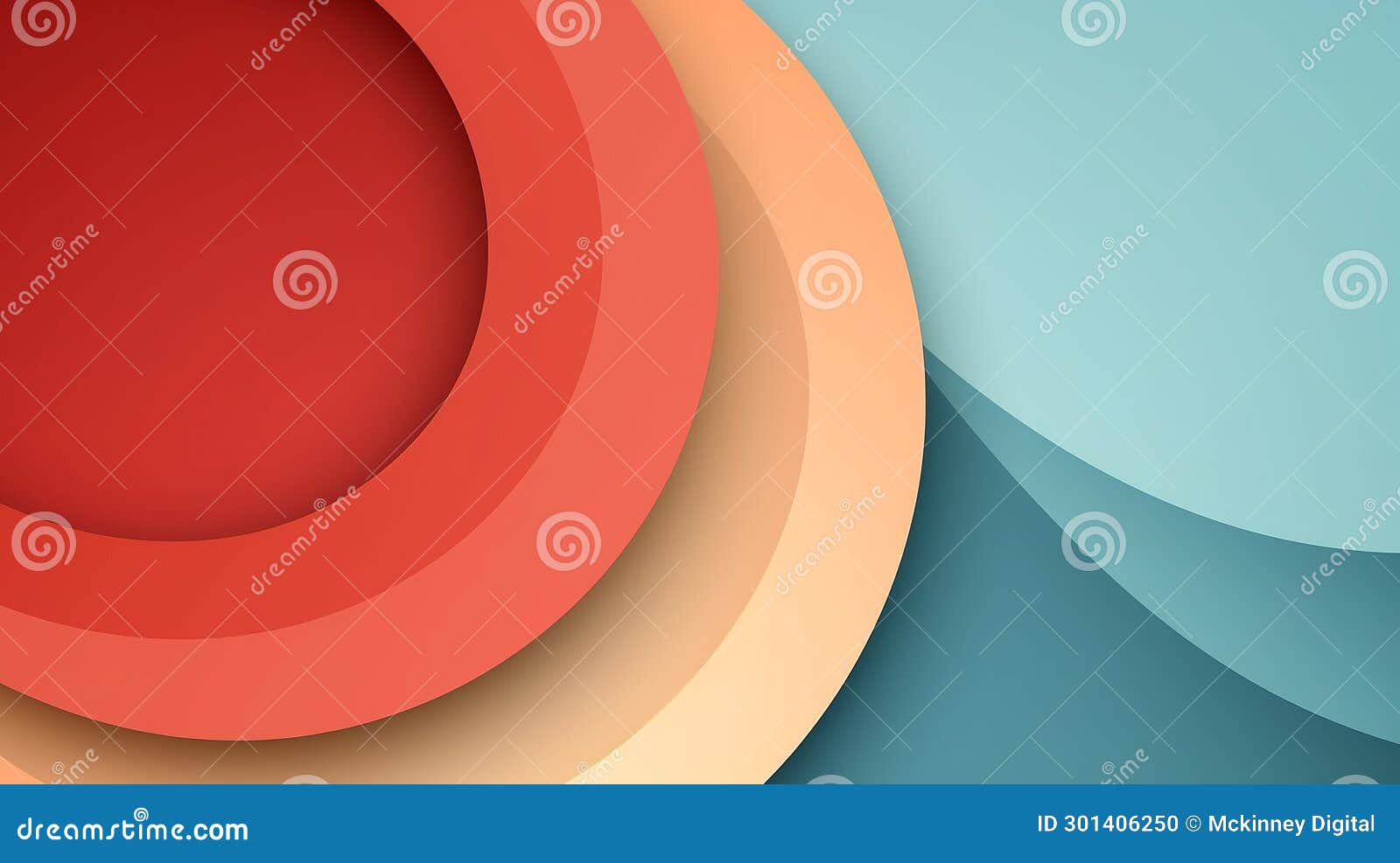 Layered Design in Wave and Line Concept in Multiple Colors. Stock ...