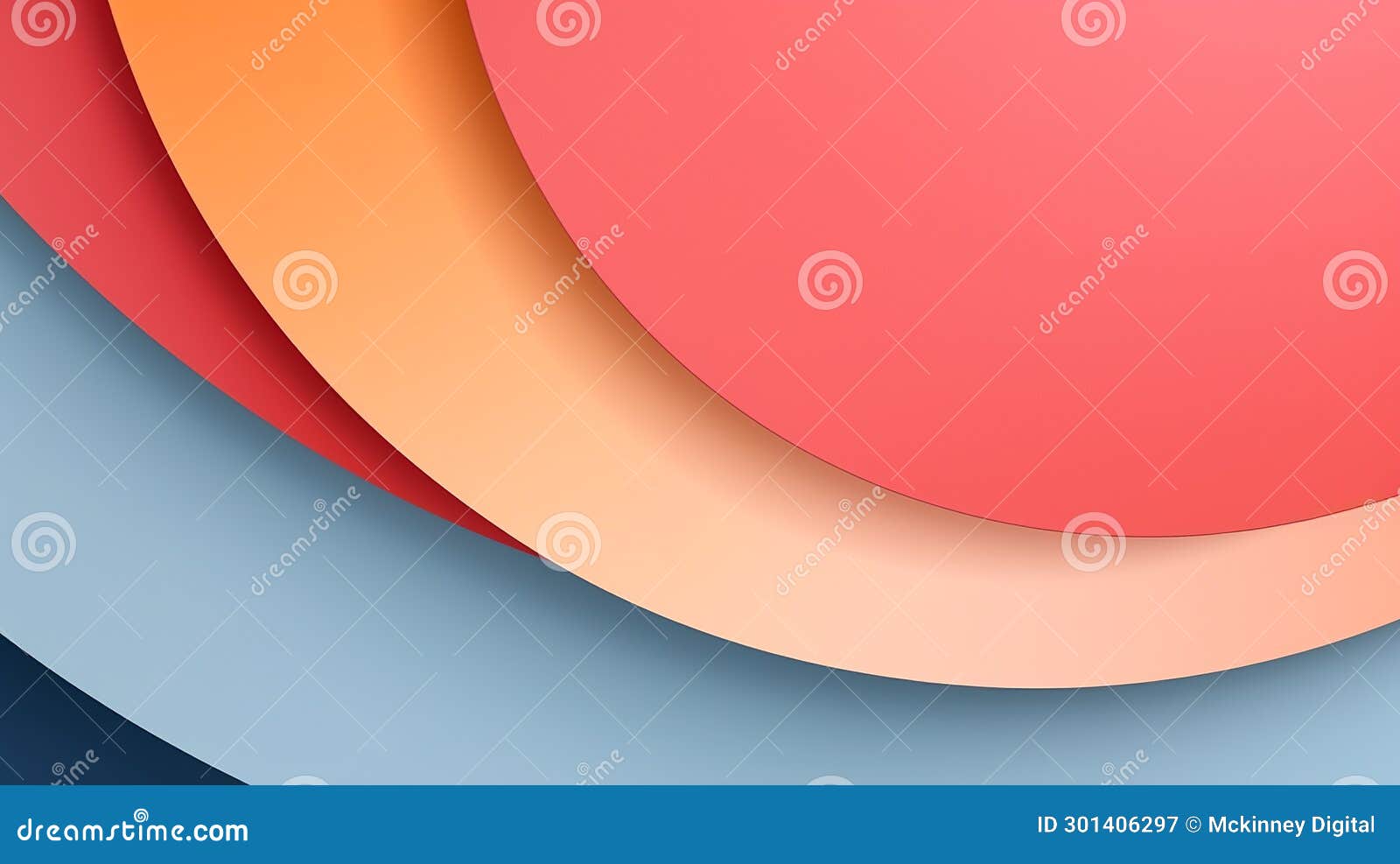 Layered Design in Wave and Line Concept in Multiple Colors. Stock ...