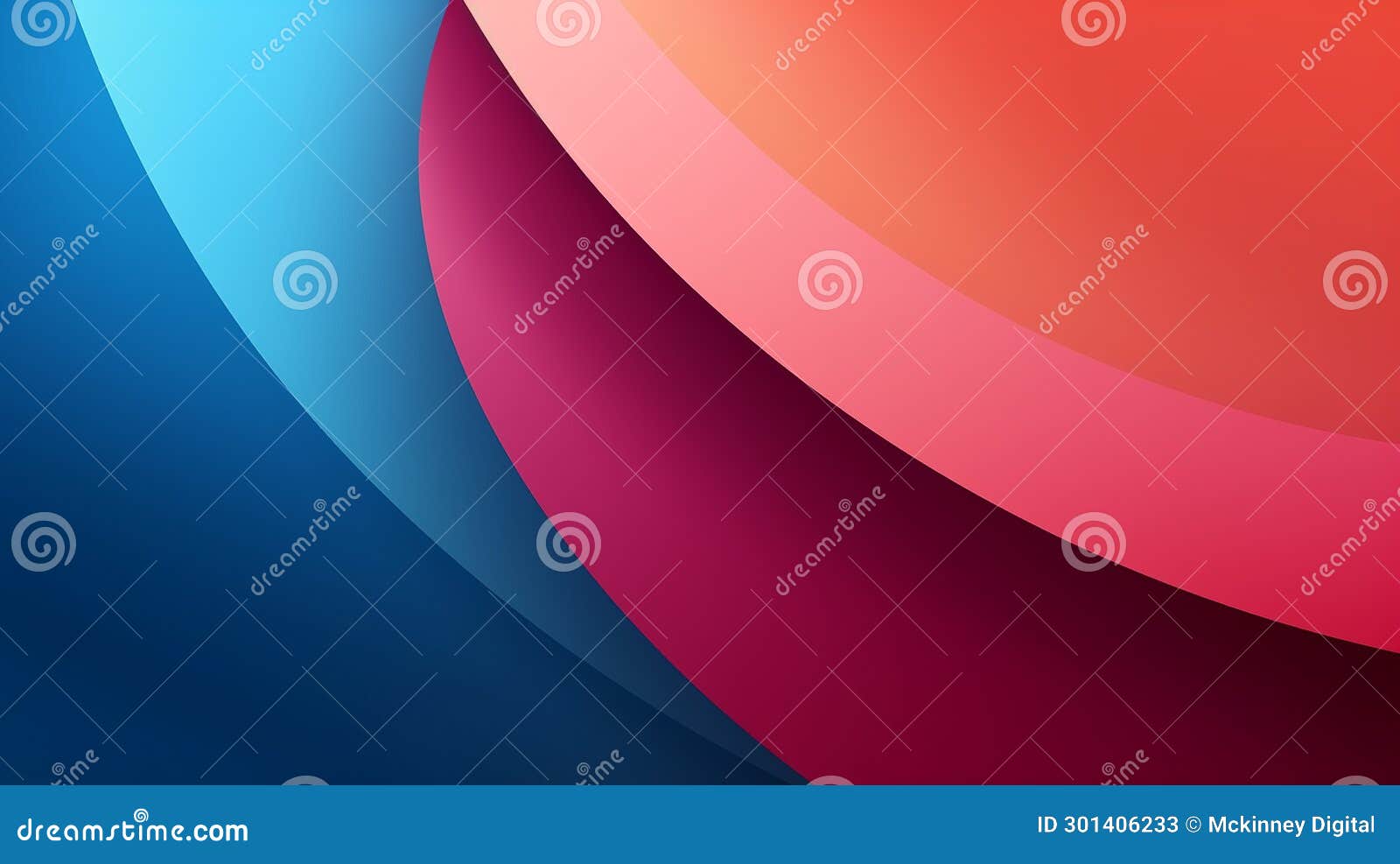 Layered Design in Wave and Line Concept in Multiple Colors. Stock ...