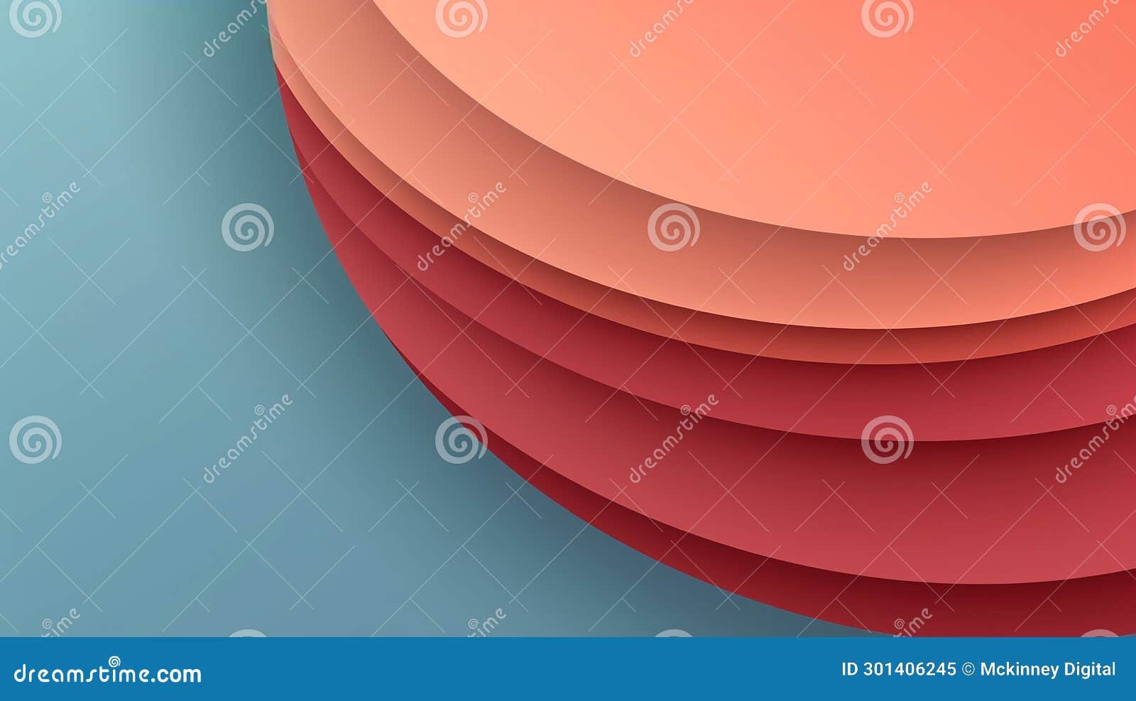 Layered Design in Wave and Line Concept in Multiple Colors. Stock ...