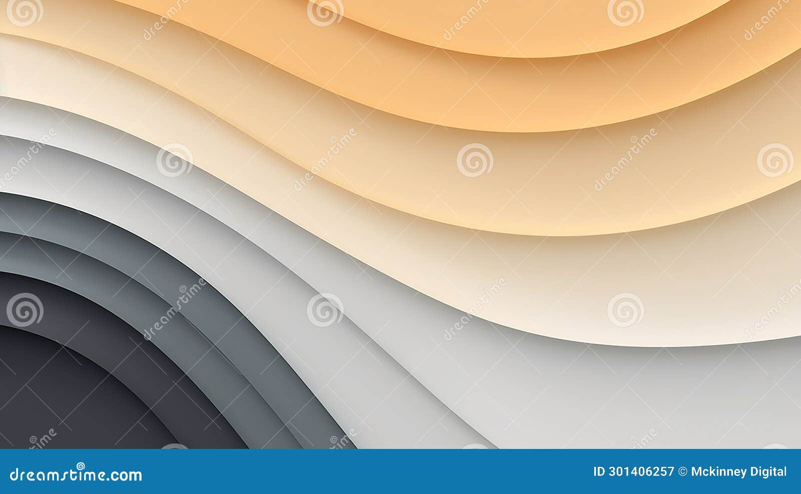 Layered Design in Wave and Line Concept in Multiple Colors. Stock ...