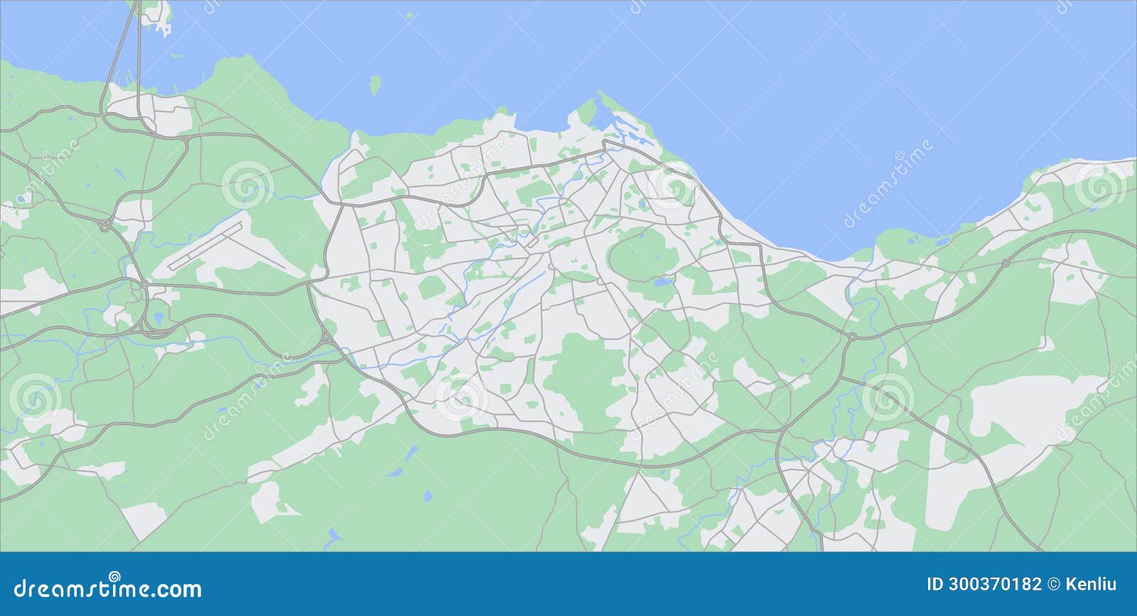 Map Of Edinburgh,Scotland Cartoon Vector | CartoonDealer.com #300857265