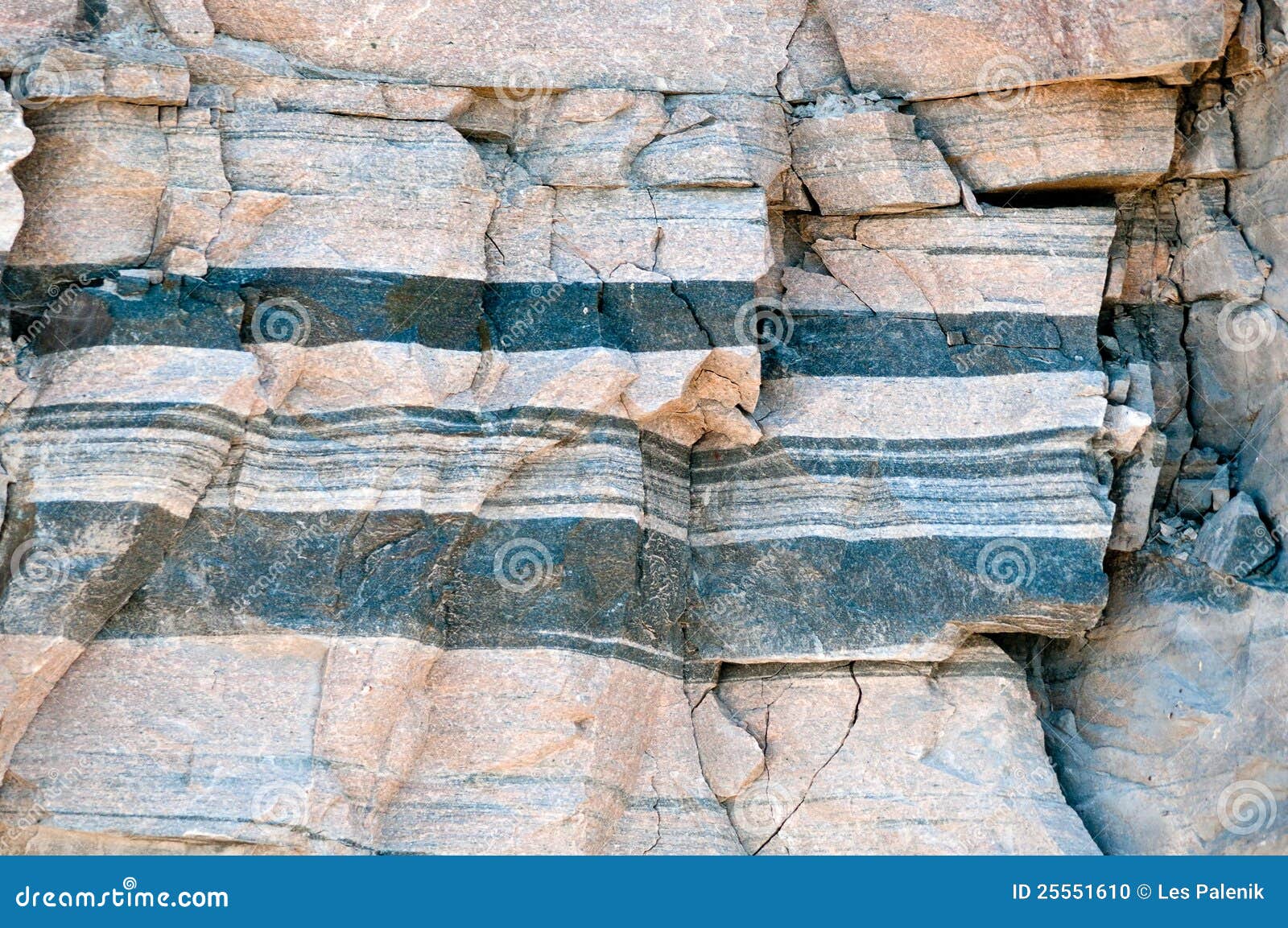 Layered gneiss rock stock photo. Image of muskoka, gneiss - 25551610
