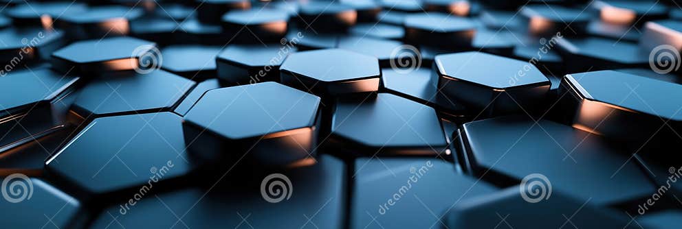 Layered Hexagons Form a Geometric Abstraction, Gradually Decreasing in ...