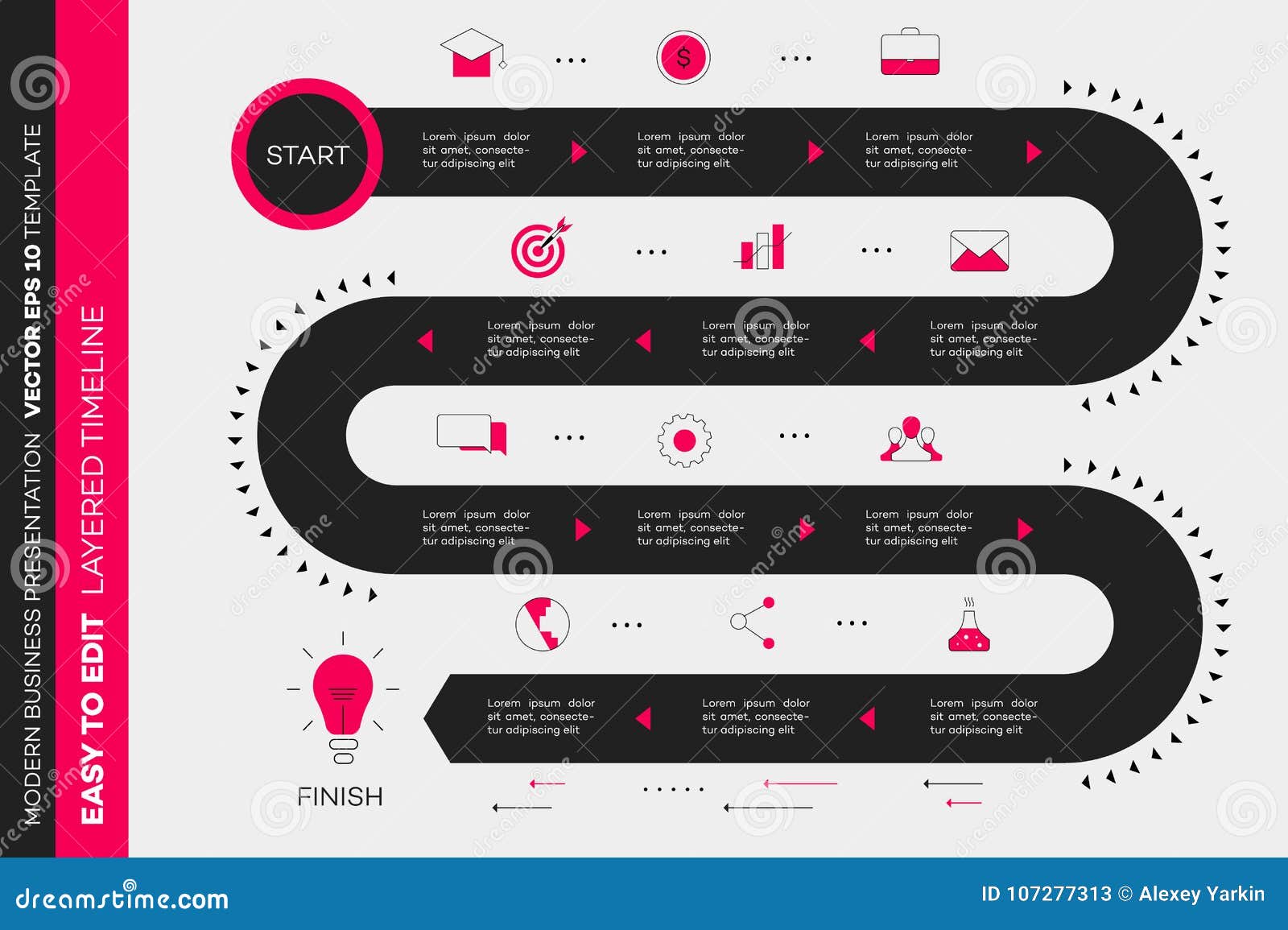Layered Infographic Timeline. Vector Roadmap, Template for Stock Vector ... Layered Infographic Timeline. Vector Roadmap, Template for Stock Vector ...