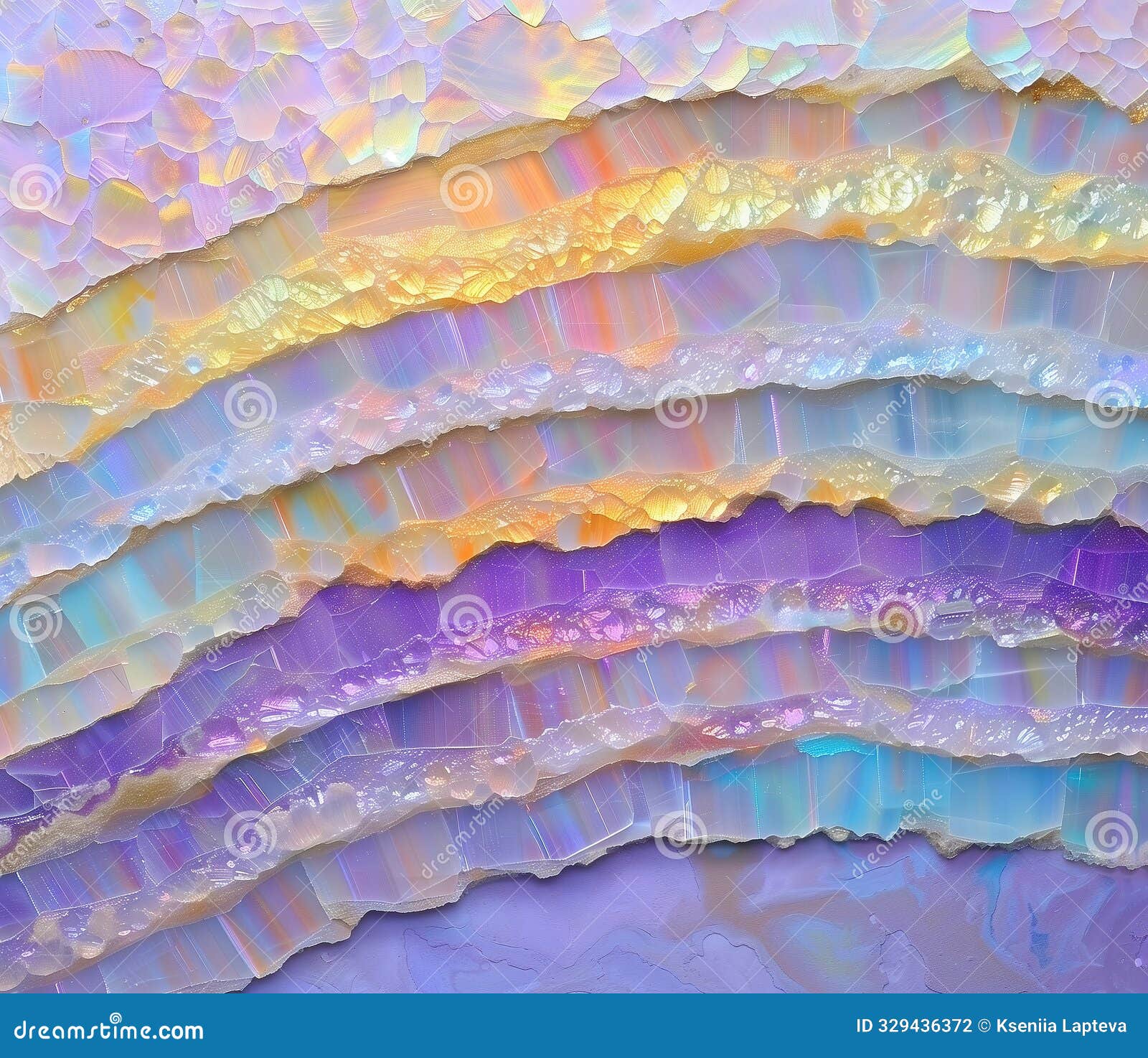 Layered Marble Texture with Iridescent Colors and Smooth Finish Stock ...