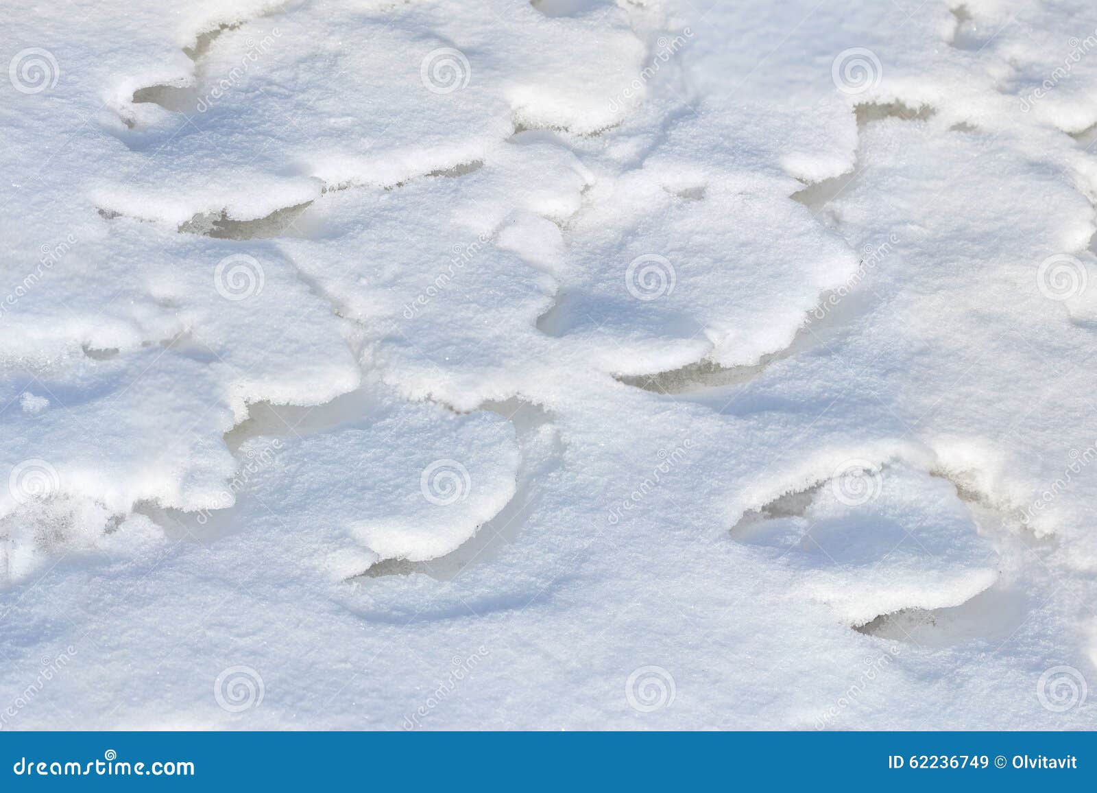 Layered melted snow stock image. Image of abstract, landscape - 62236749