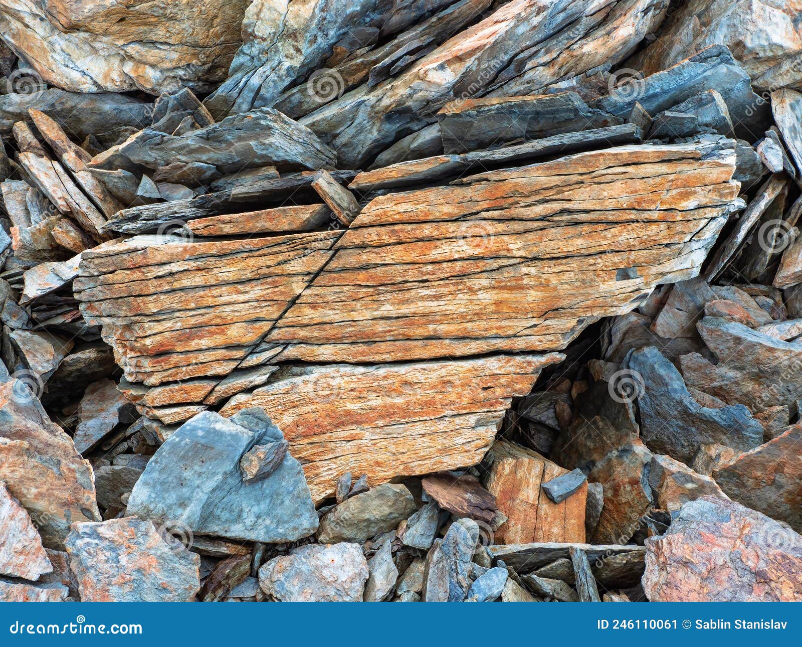 Layered Mountain Texture. Stone Texture. Cross Section of Rocks ...