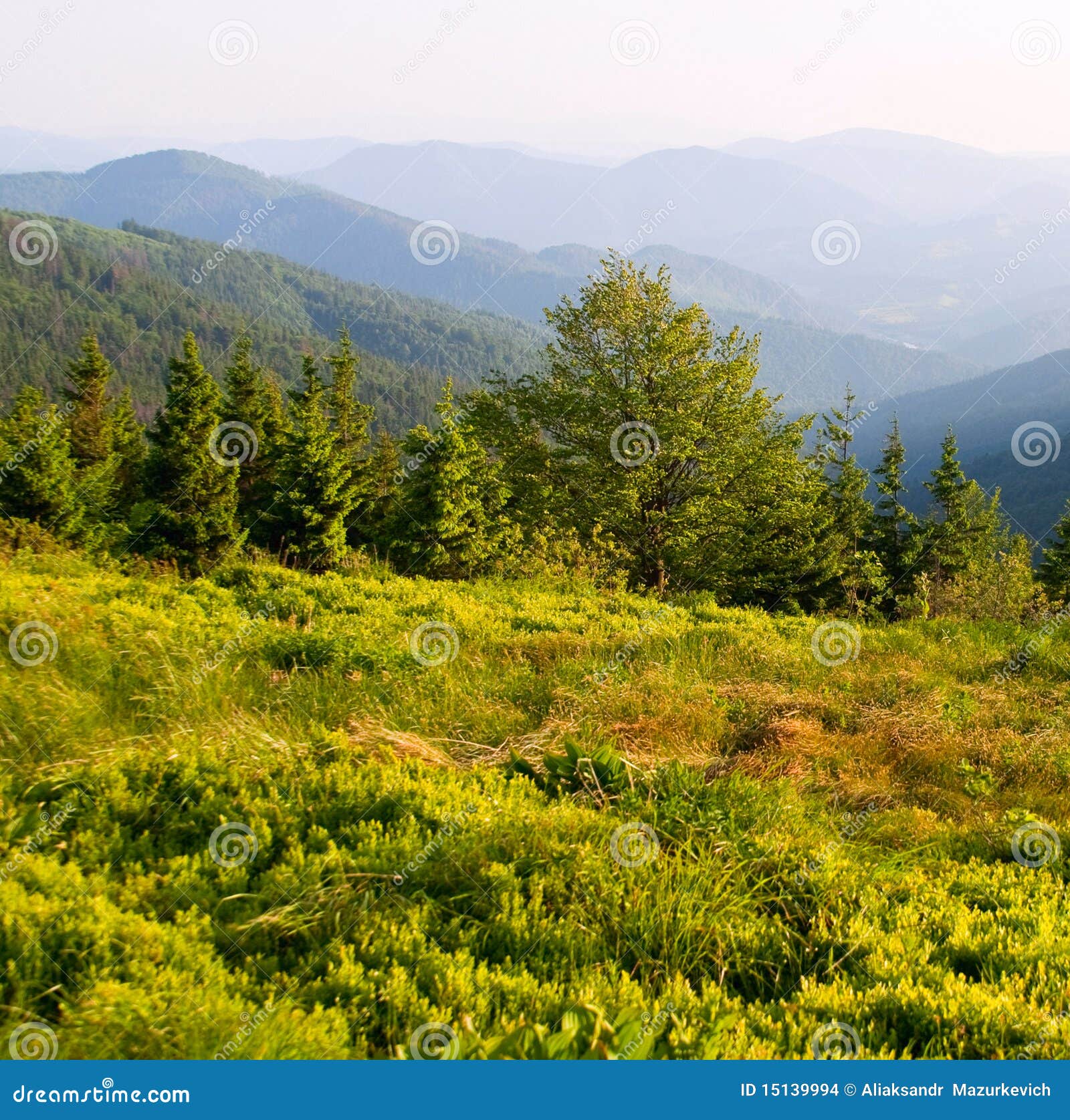 Layered Mountains Landscape Stock Photo - Image of mountain, lawn: 15139994