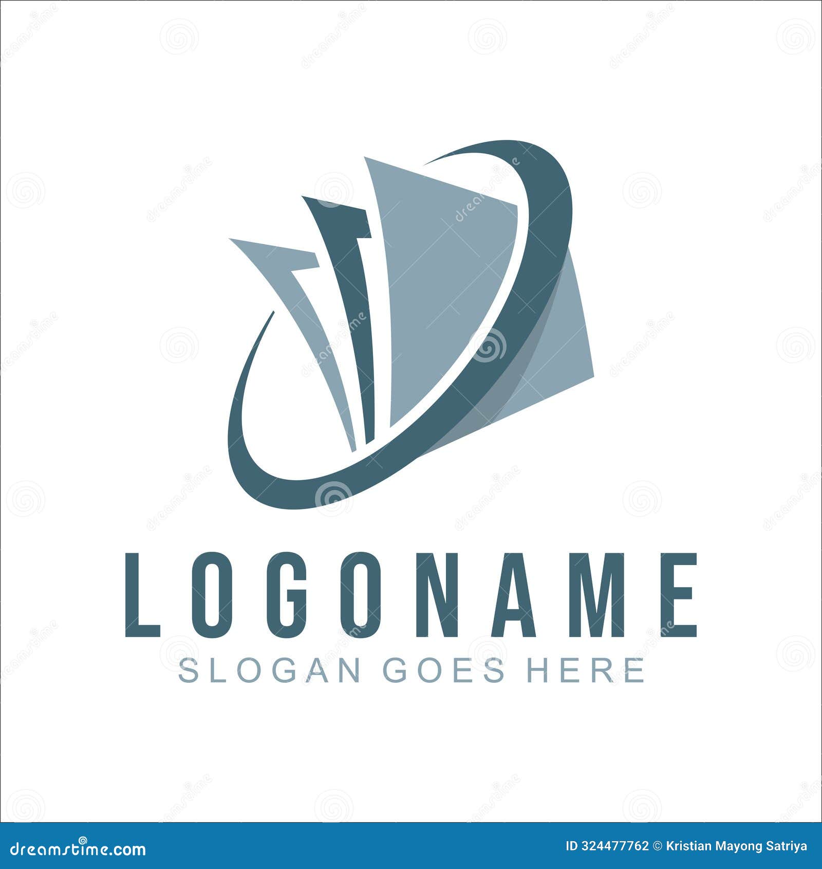 Layered Paper Sheet for Office Printing Document Logo Stock Vector ...