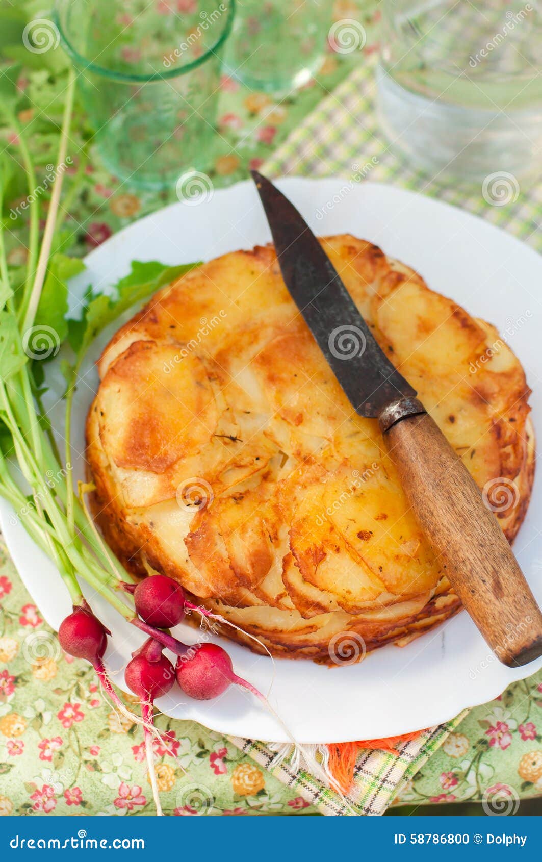 Layered Potato Bake stock photo. Image of kitchen, american - 58786800