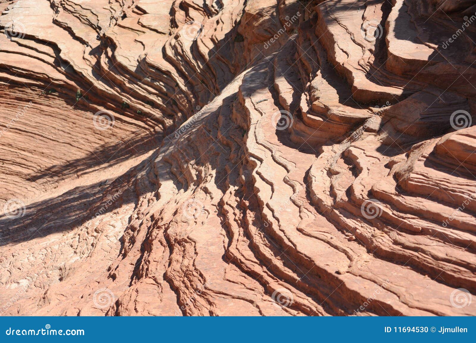 Layered Rock Of Jurassic Cliff In Kimmeridge Bay, Devon, Prehistoric ...