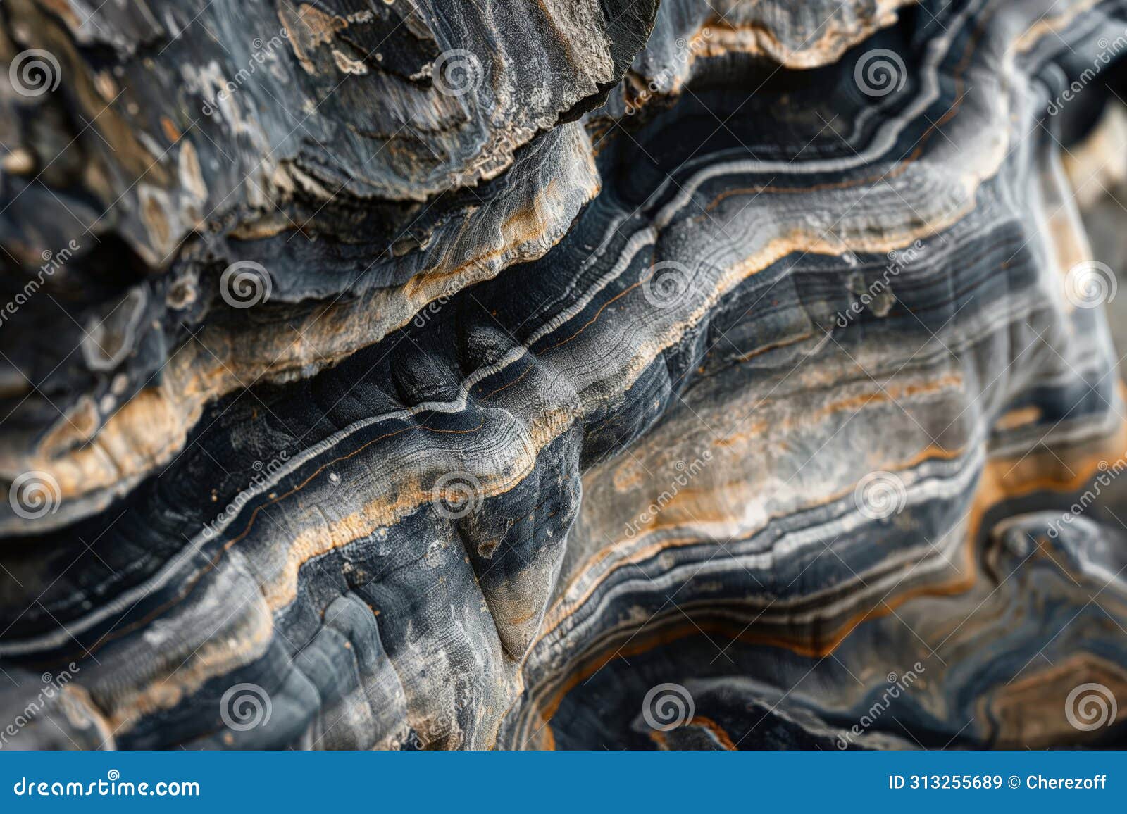 Layered Rock Formation Texture Stock Image - Image of macro, nature ...