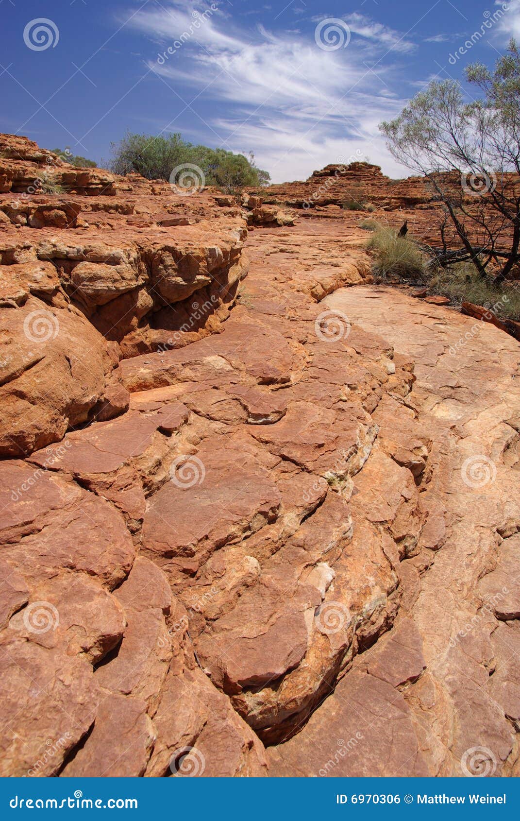 Layered Rock at King S Canyon Stock Photo - Image of erosion, bush: 6970306