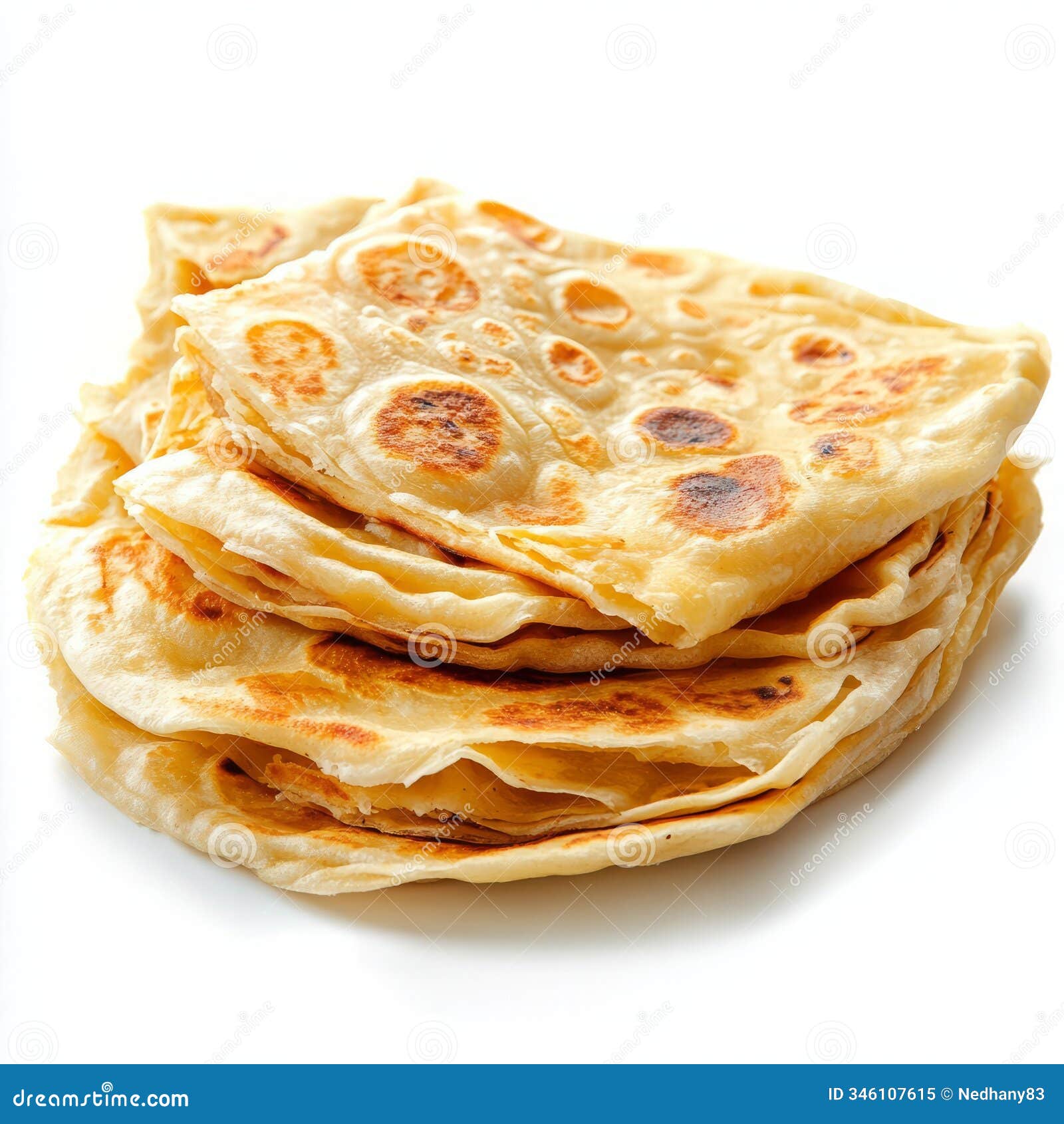 Layered Round Roti Canai Stack Stock Image - Image of round, layers ...