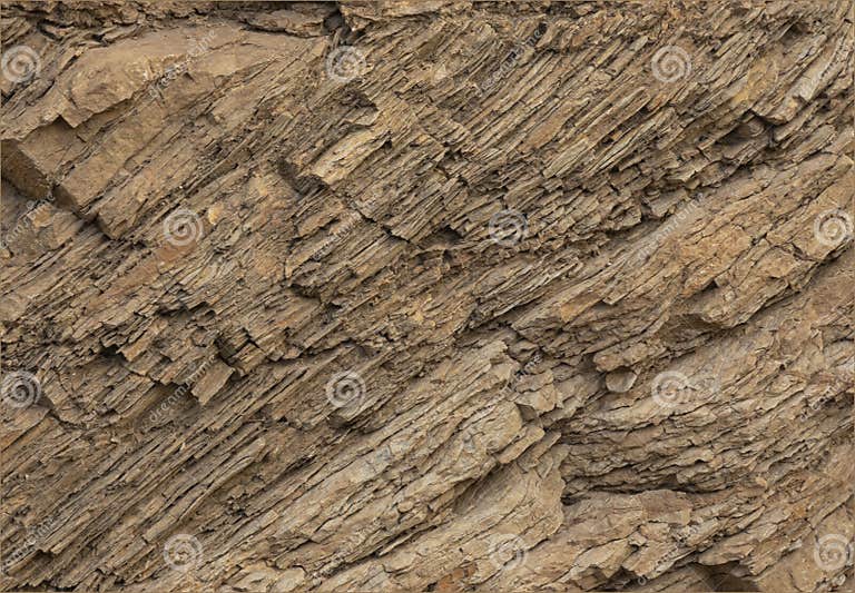 Layered Sand Coloured Stone Textures Background Stock Image - Image of ...