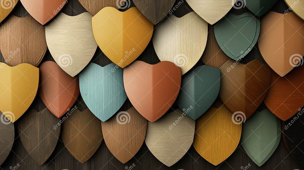 Multiple Shields Form Interconnected, Colorful Walls that Symbolize ...