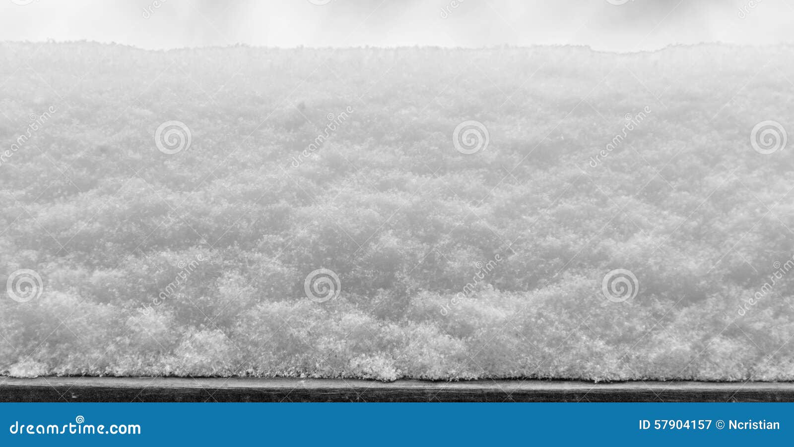Layered Snow Standing at the Window, Texture, Close Up. Stock Image ...