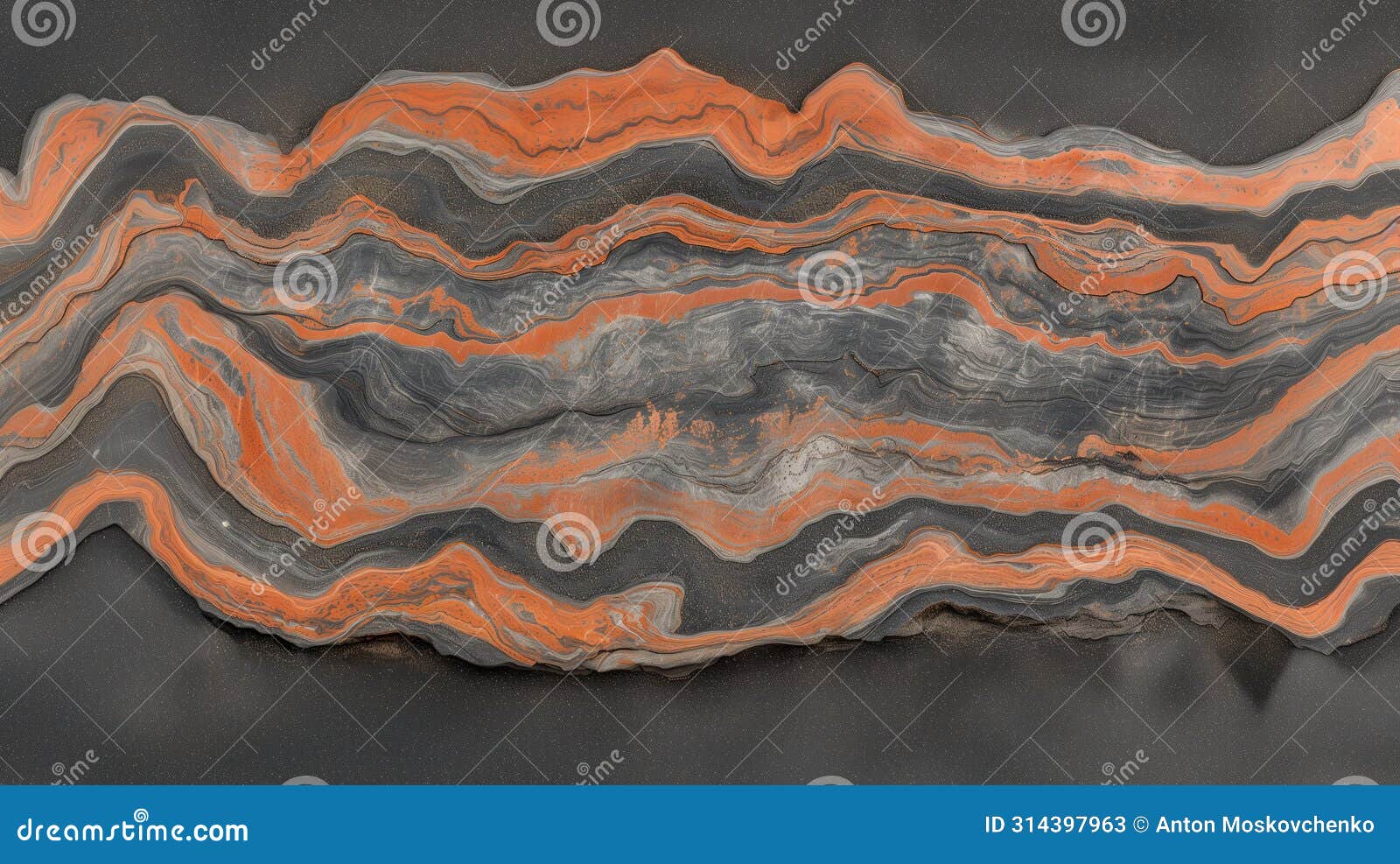 Layered Stone Texture in Earth Tones with Wavy Patterns and Bands ...