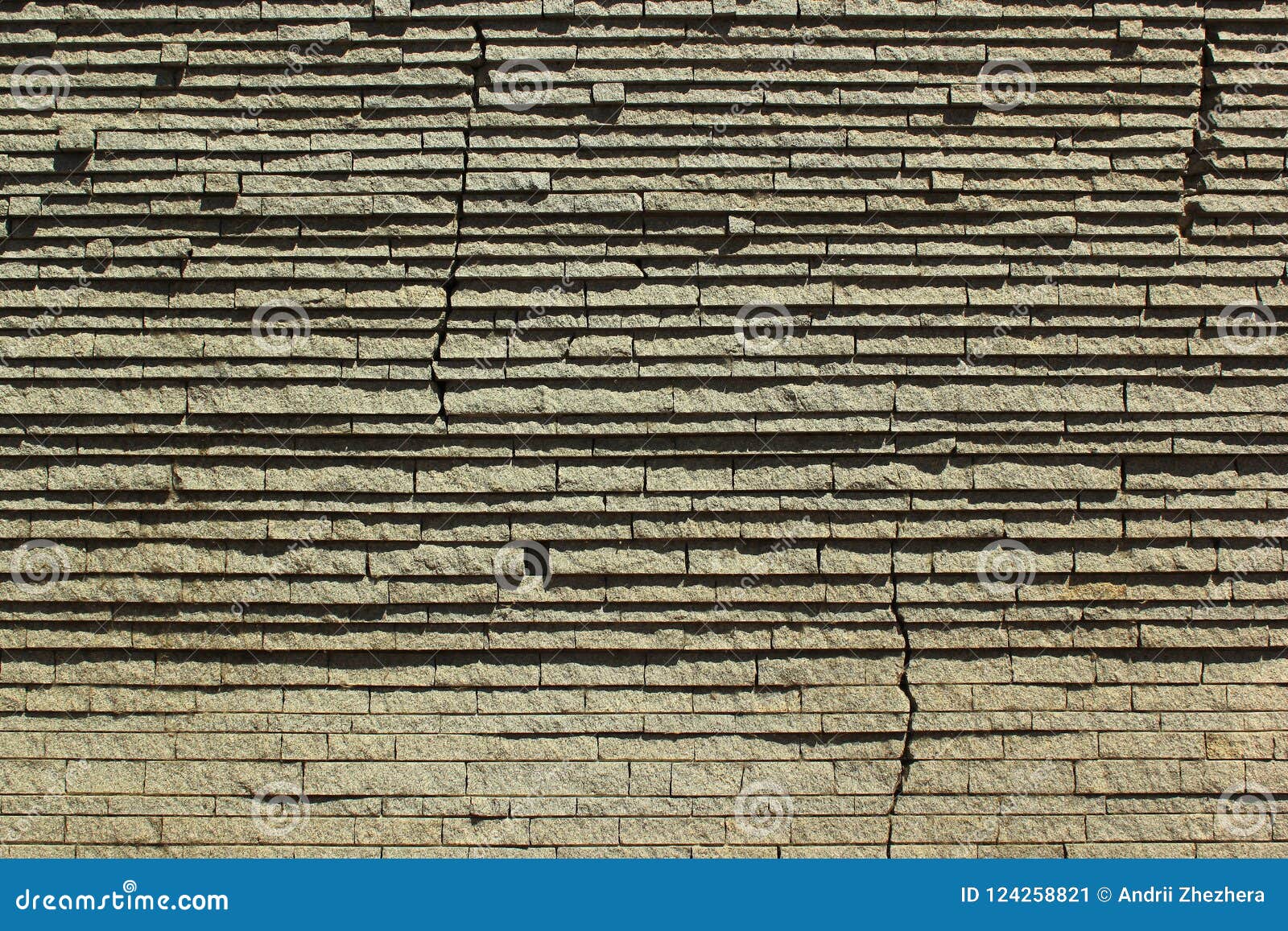 Layered Stone Wall Background with Cracks Stock Image - Image of strong ...