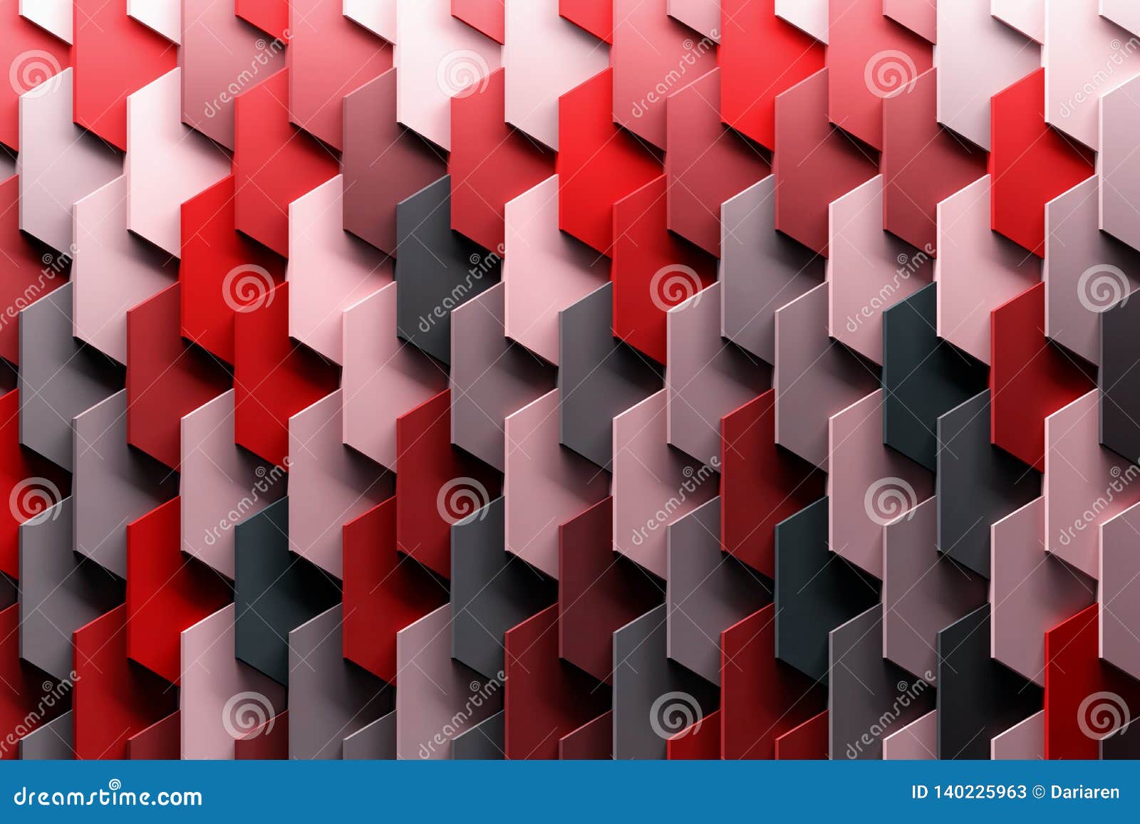 Abstract Background with Red Shaded Layered Structures Stock ...