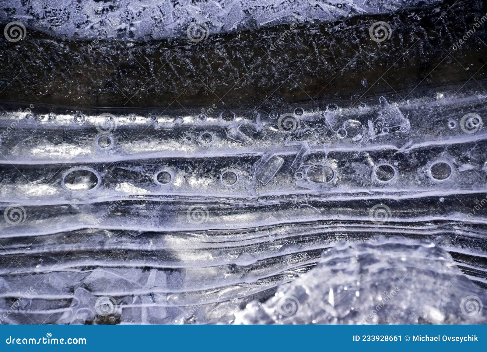 Layered Structure of Freezing Water Stock Image - Image of layer, looks ...
