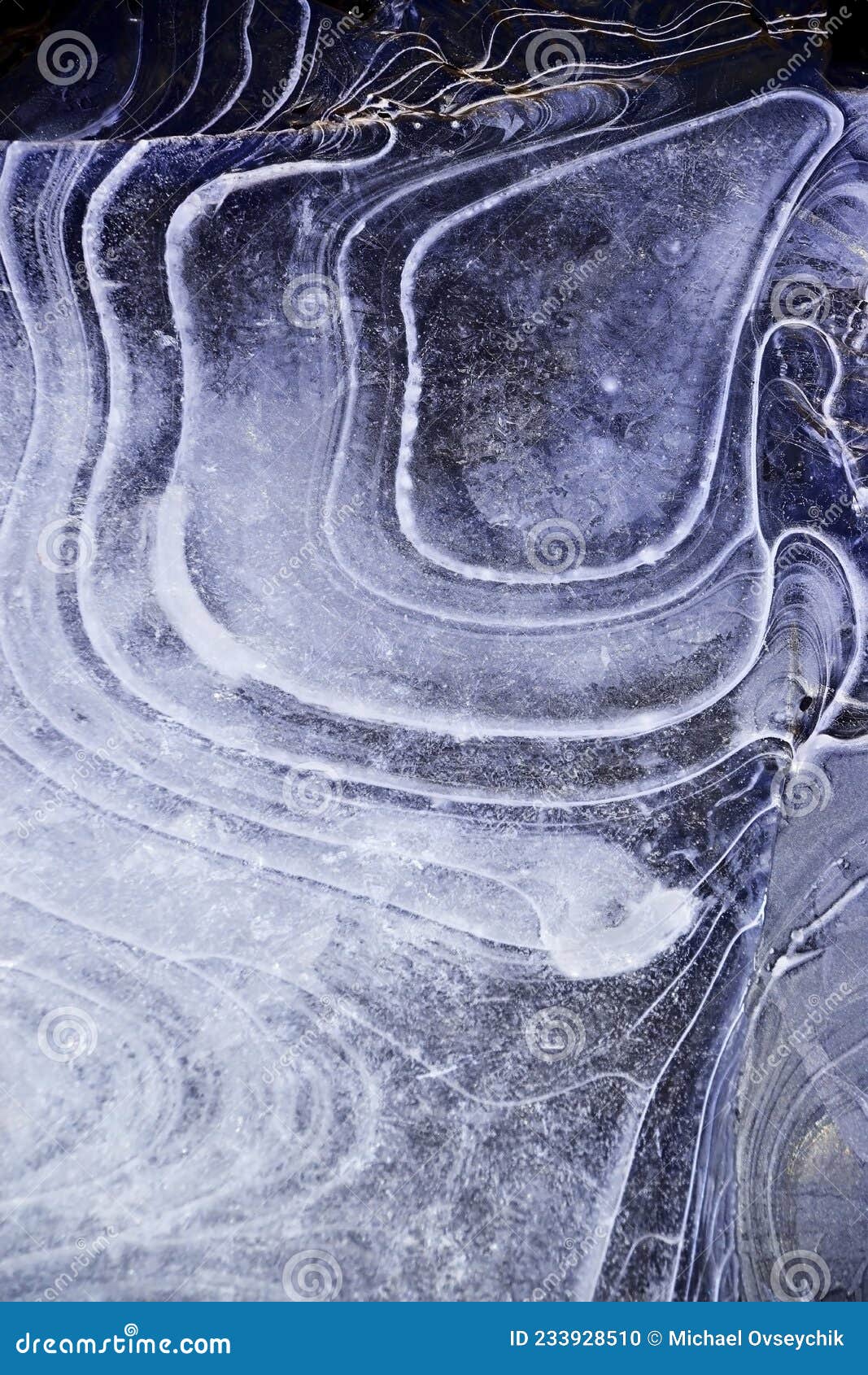 Layered Structure of Freezing Water Stock Photo - Image of complexity ...