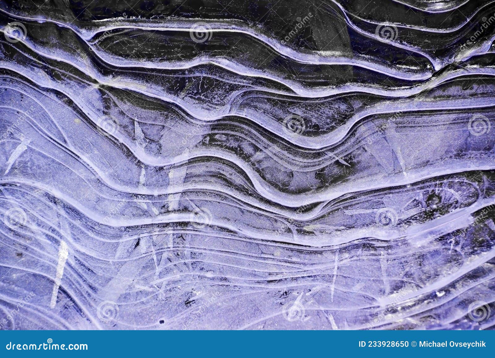 Layered Structure of Freezing Water Stock Photo - Image of looks ...
