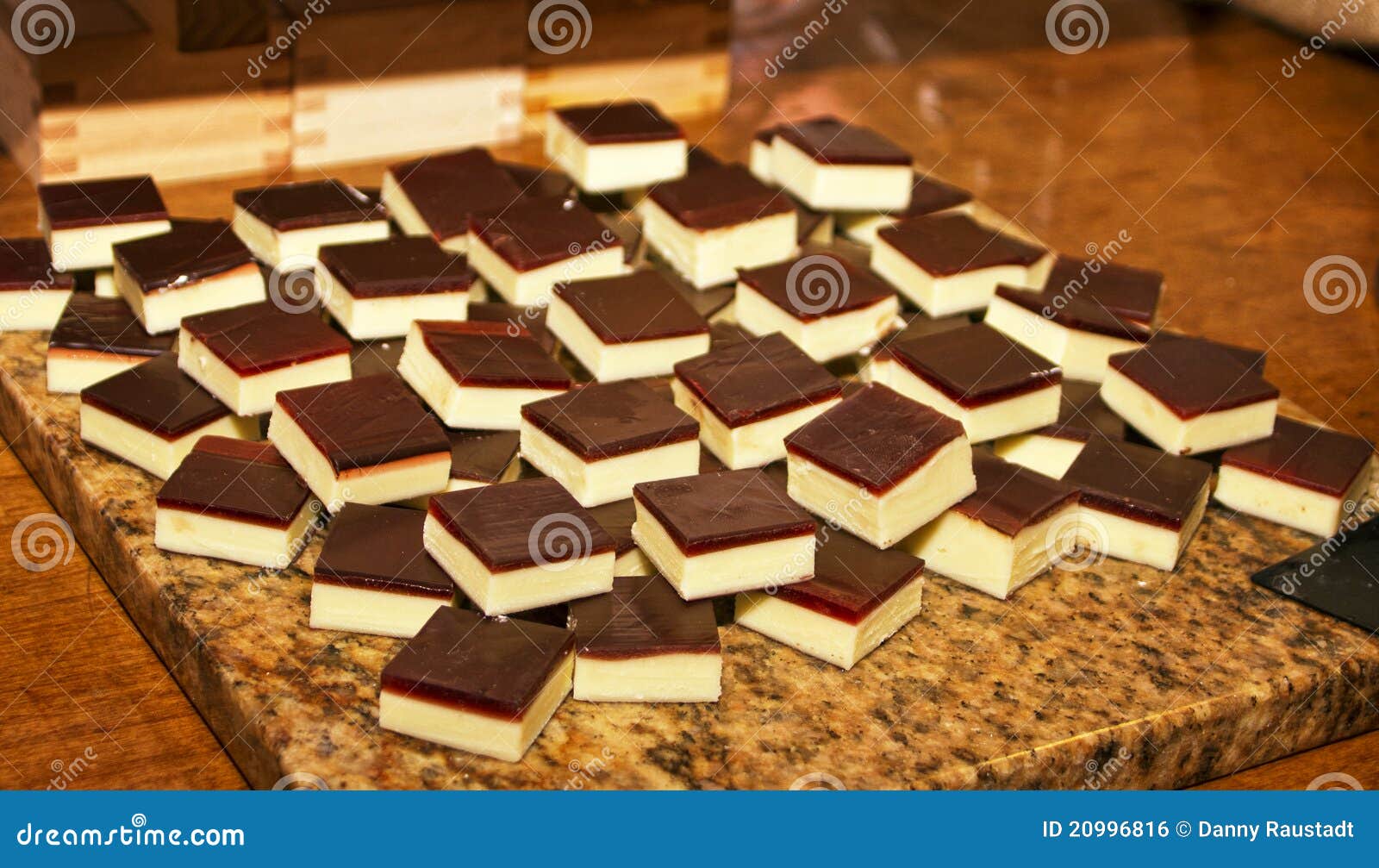 Layered Sweet Chocolate Bakery Treats Stock Photo - Image of group ...