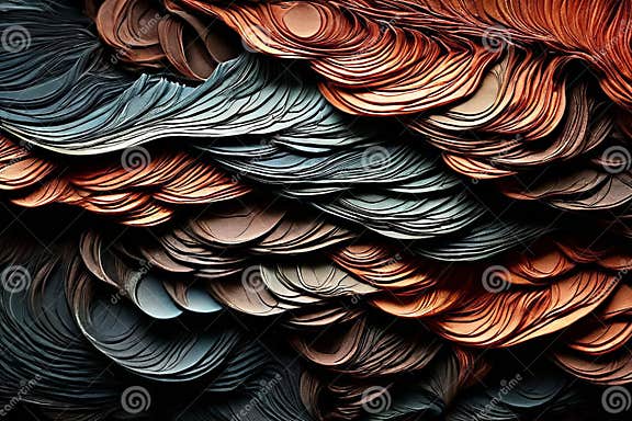 Layered Texture Close Up of an Object with Multiple Textures Lay Stock ...