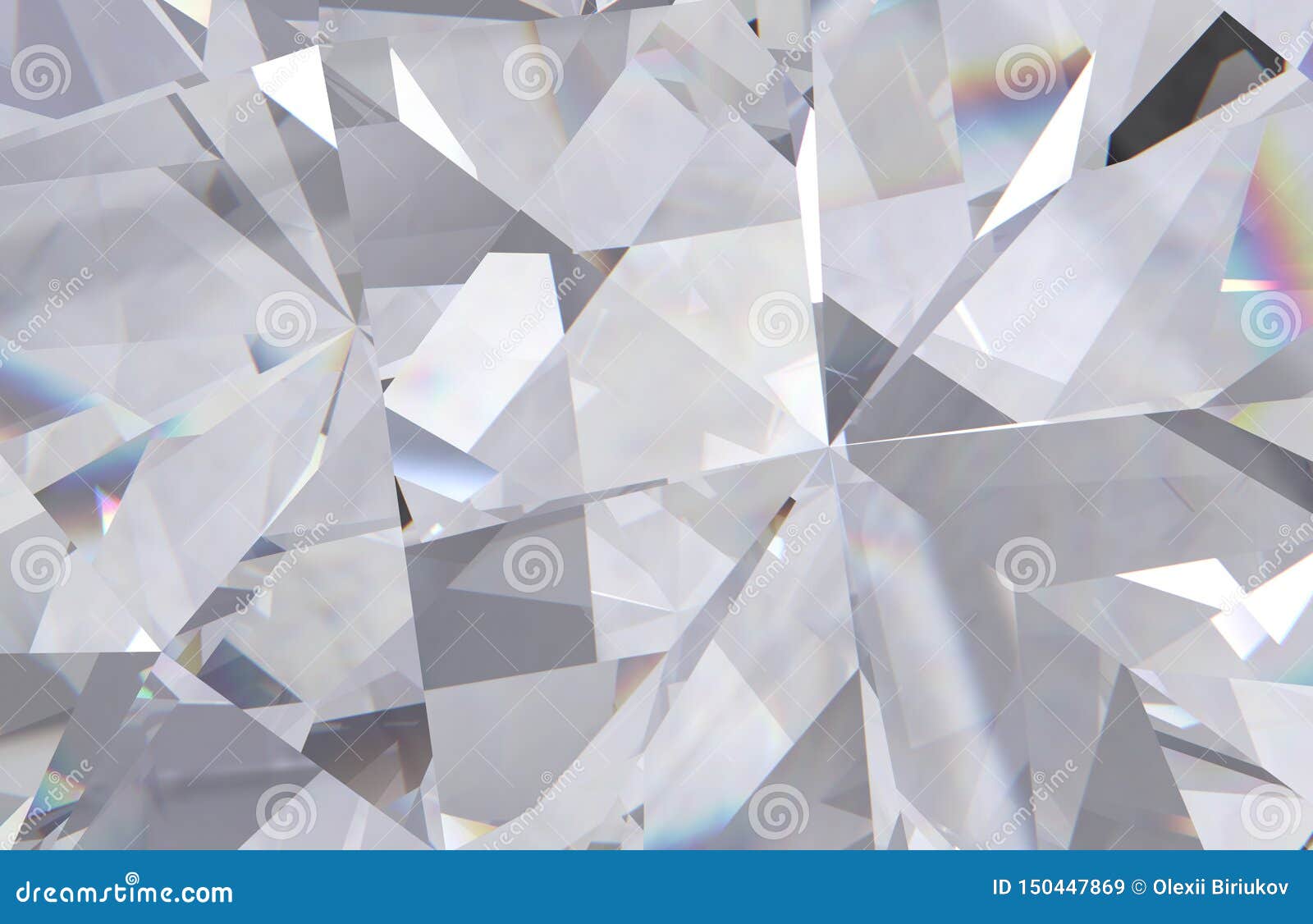 Layered Texture Triangular Diamond Or Crystal Shapes Background. 3d ...
