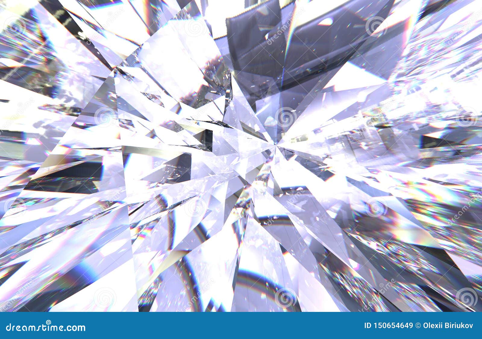 Layered Texture Triangular Diamond Or Crystal Shapes Background. 3d ...