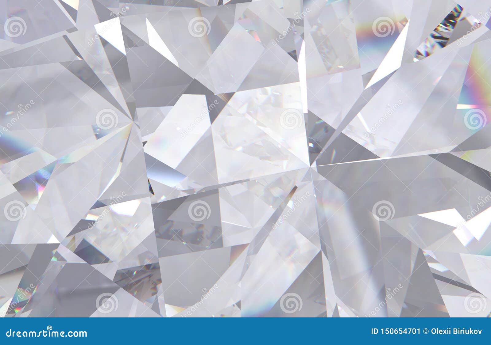 Layered Texture Triangular Diamond Or Crystal Shapes Background. 3d ...