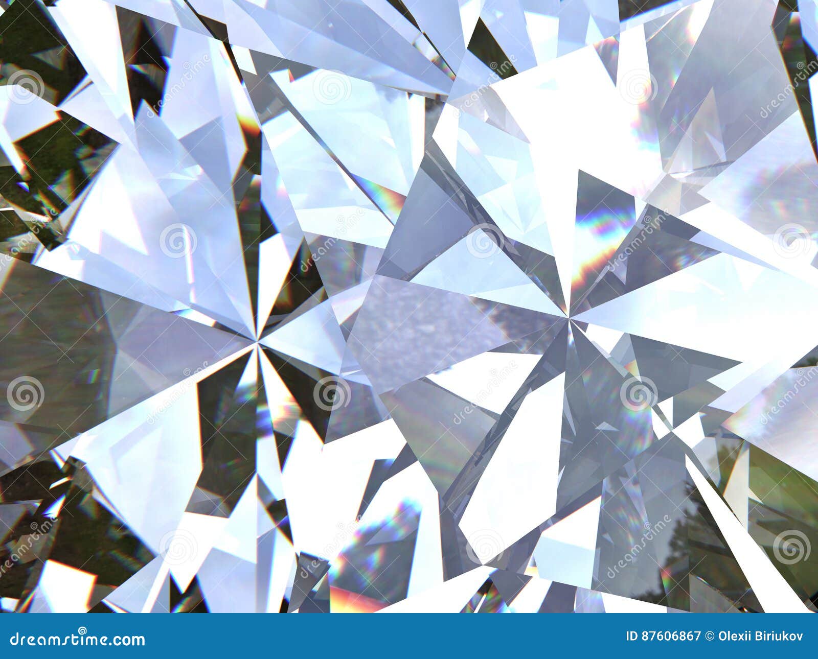 Layered Texture Triangular Diamond Or Crystal Shapes Background. 3d ...