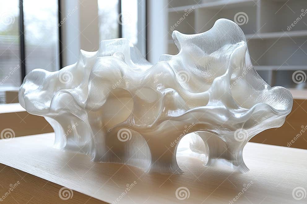 Layered, Translucent Forms Mimic Thick Flowing Liquid Textures ...