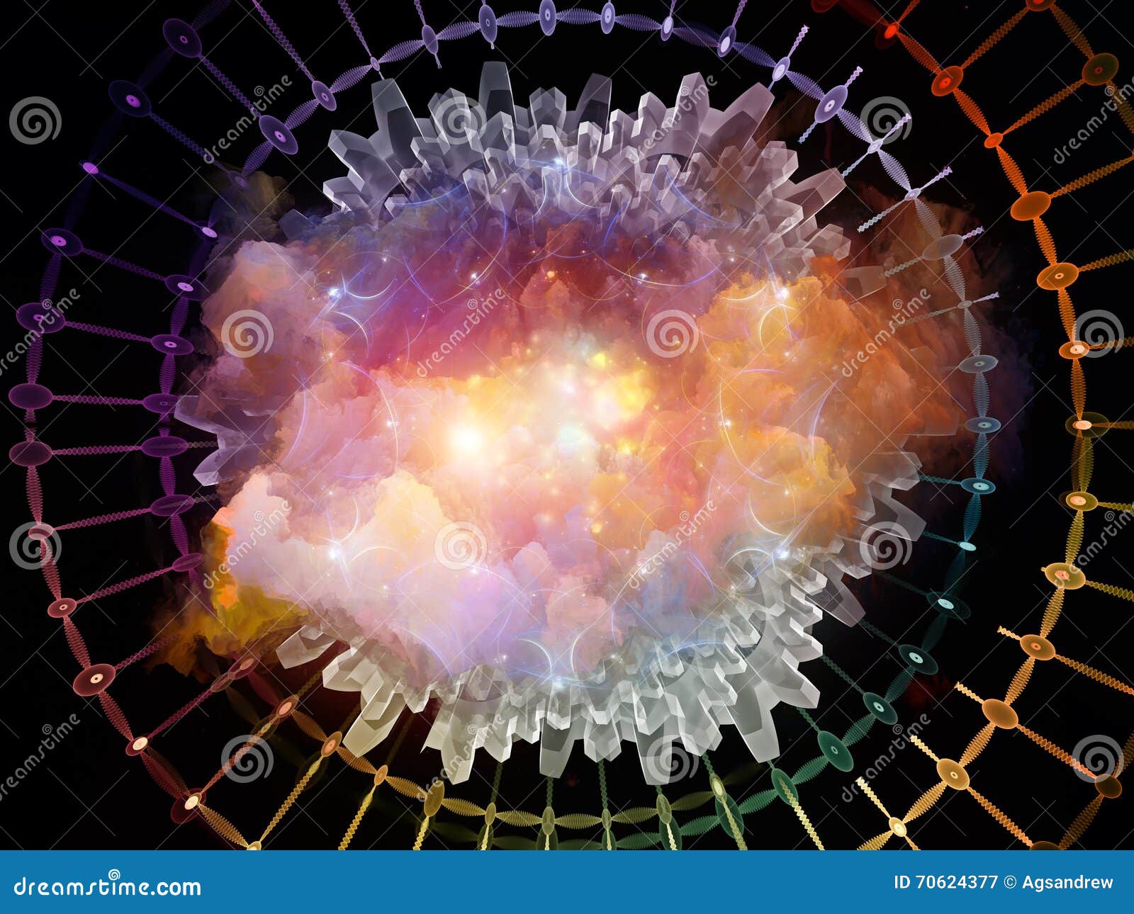 Layers of Abstract Visualization Stock Illustration - Illustration of ...