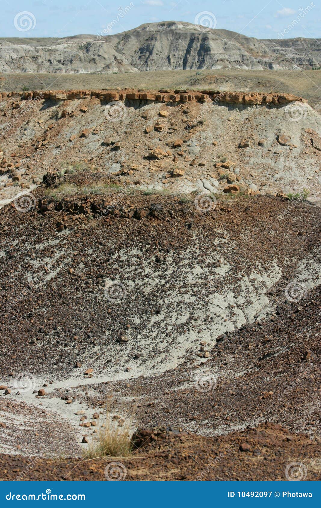 Layers in the Badlands stock image. Image of alberta - 10492097