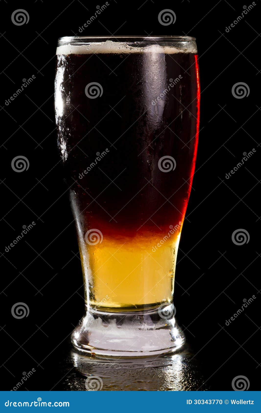 Layers of beer stock photo. Image of head, cold, beverage - 30343770