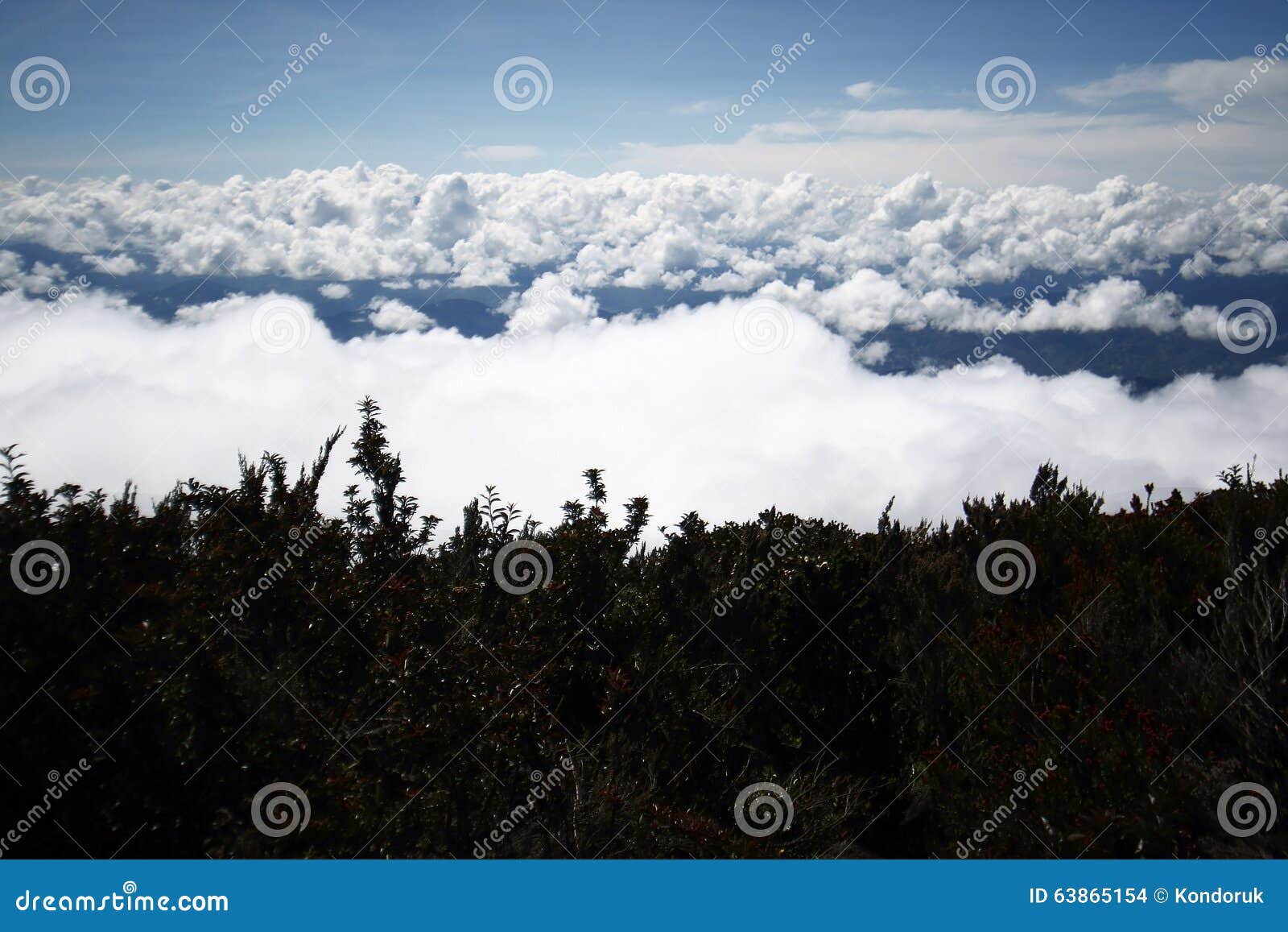 Layers of clouds stock photo. Image of travel, ranau - 63865154