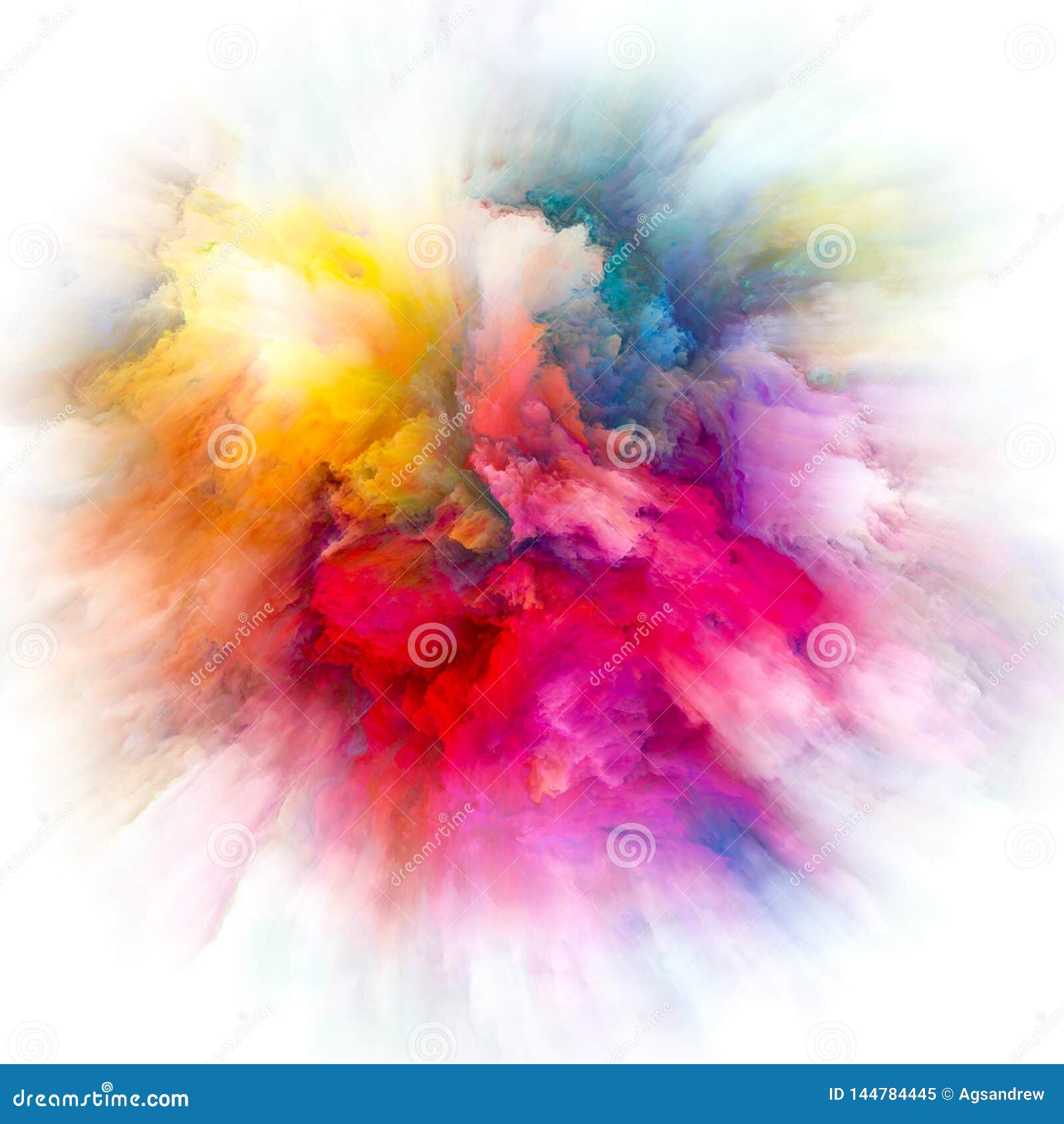 Layers of Color Splash Explosion Stock Illustration - Illustration of ...