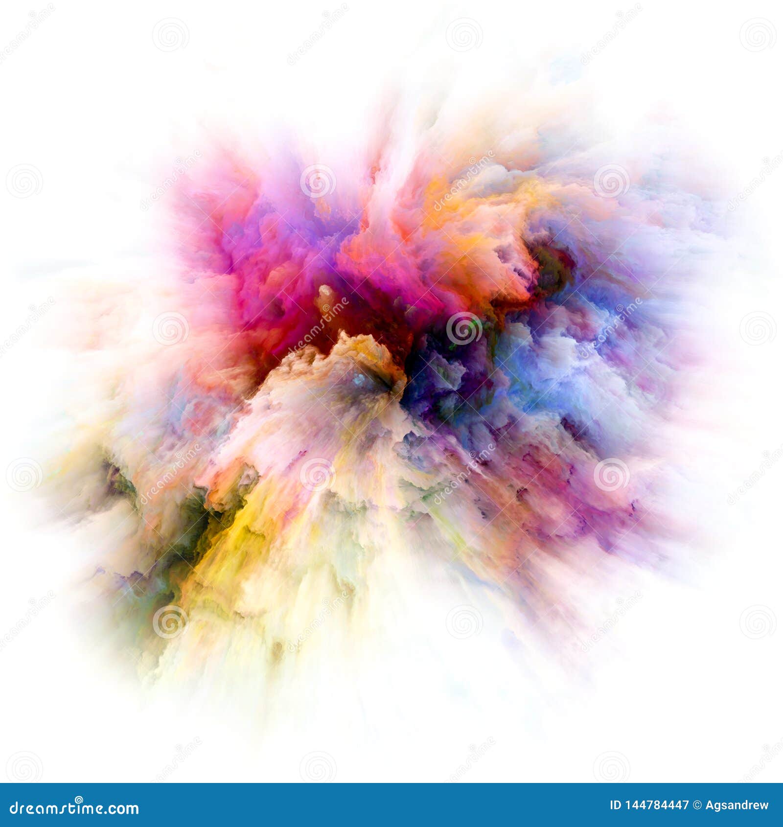Layers of Color Splash Explosion Stock Illustration - Illustration of ...