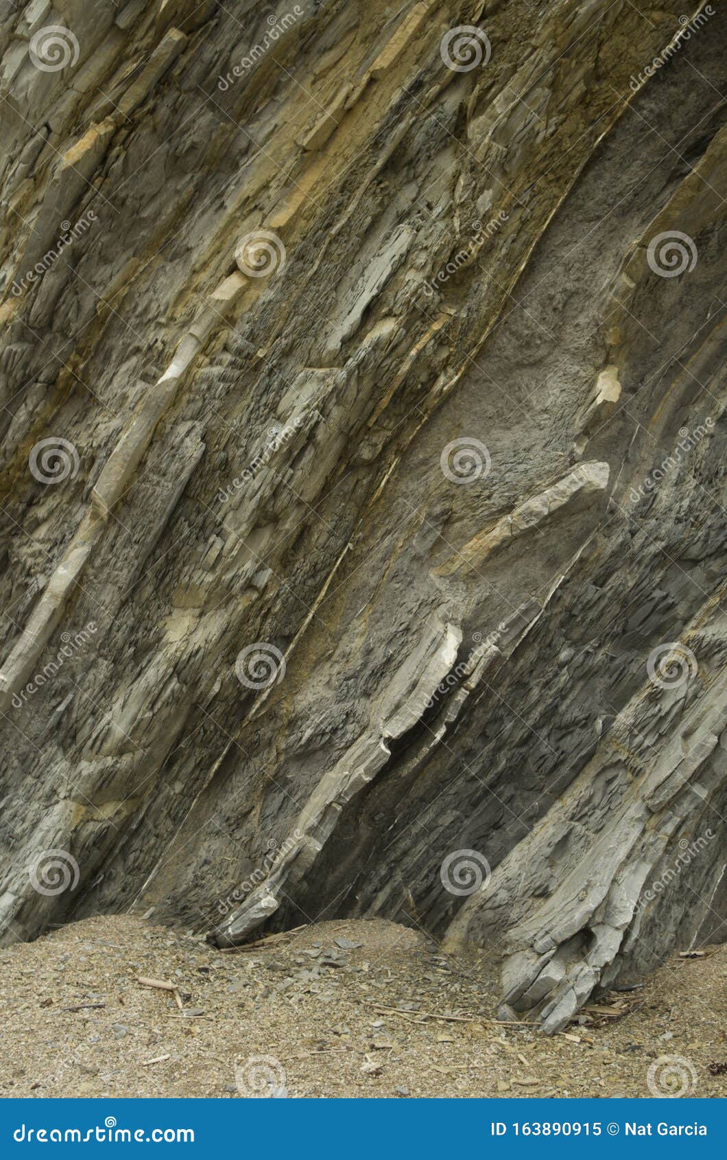 Layers of Different Rocks Arranged in Strata Stock Image - Image of ...