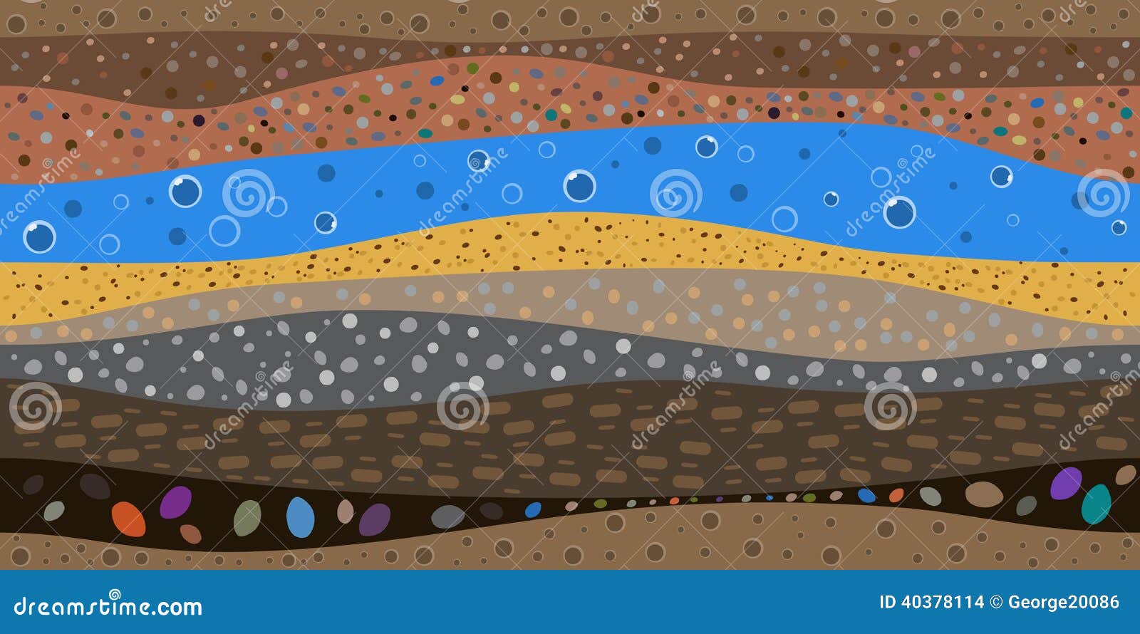 Layers of the Earth Abstract Background Stock Vector - Illustration of ...