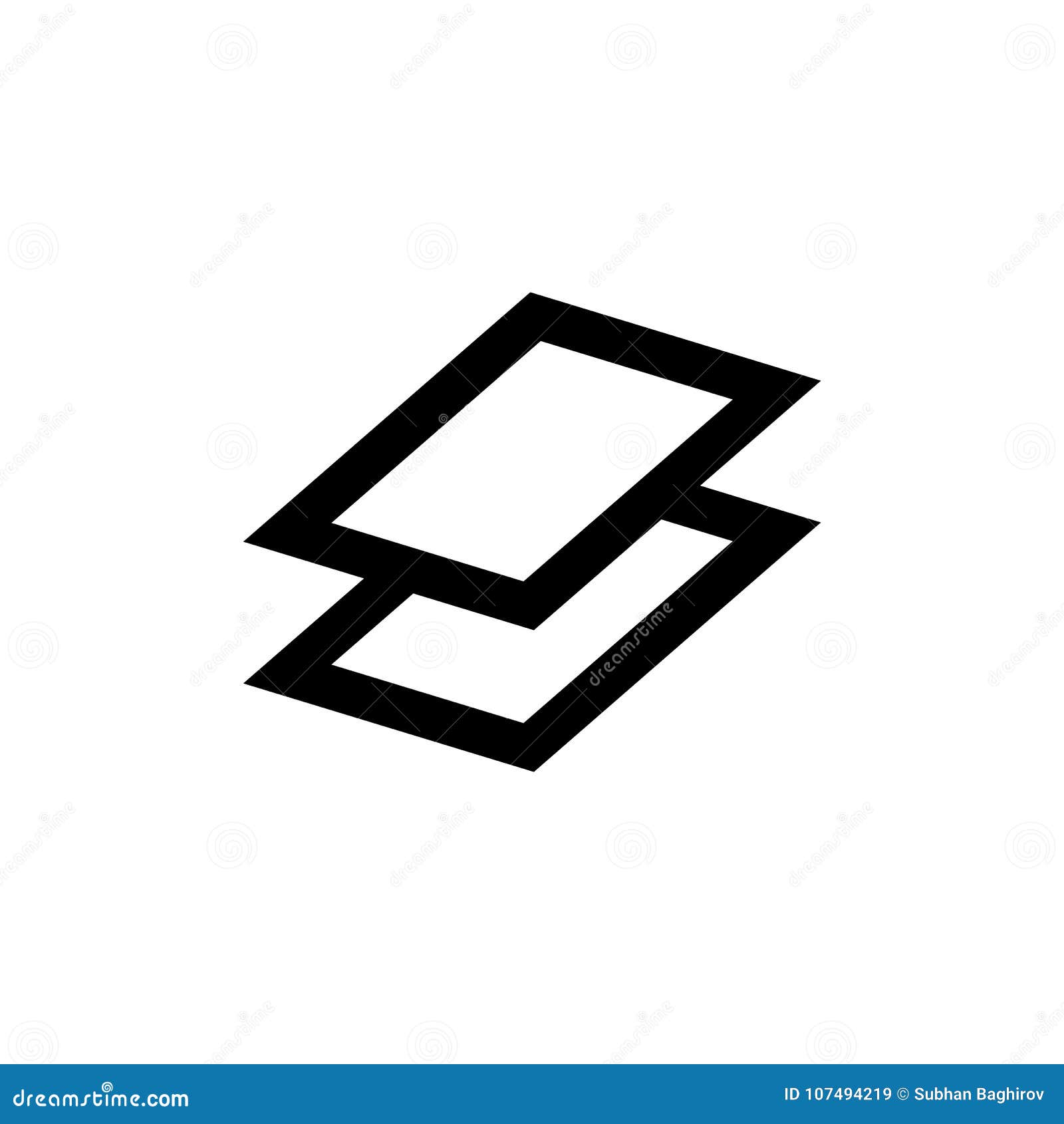 Layers Icon for Simple Flat Style Ui Design Stock Vector - Illustration ...