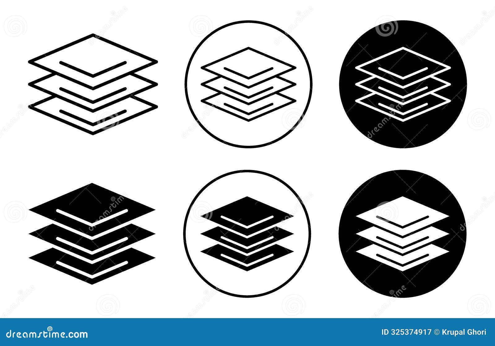 Layers Icon Isolated On White Background From Collection. Layers Icon ...