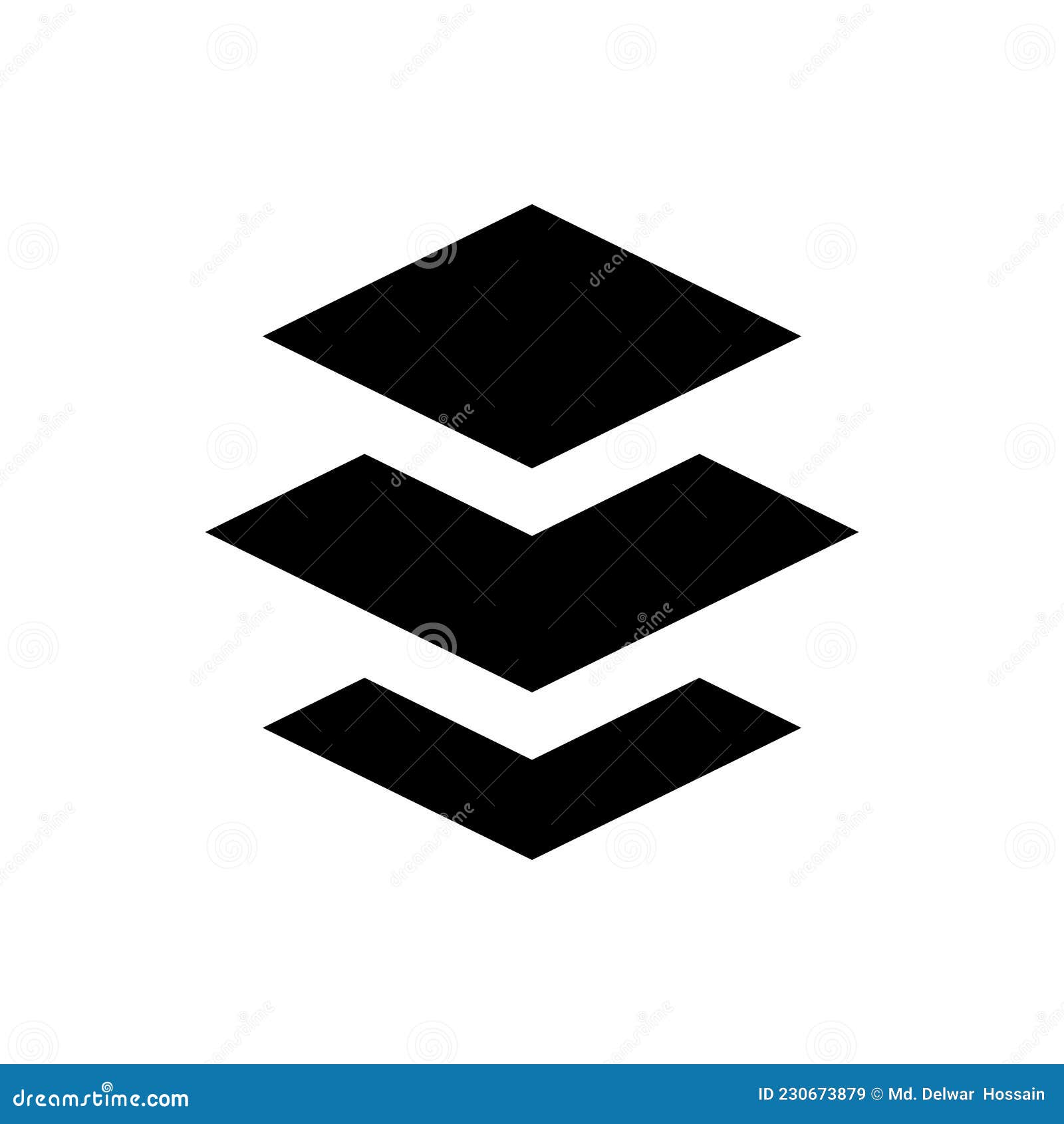 Layers Icon In Trendy Design Style. Layers Icon Isolated On White ...