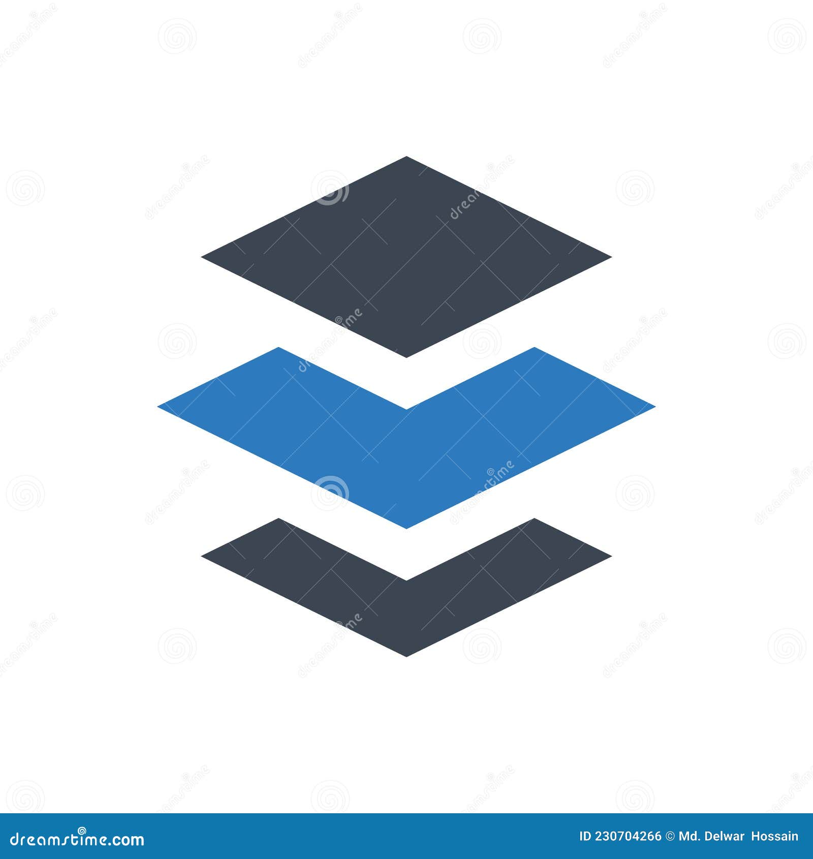 Layers Icon In Trendy Design Style. Layers Icon Isolated On White ...