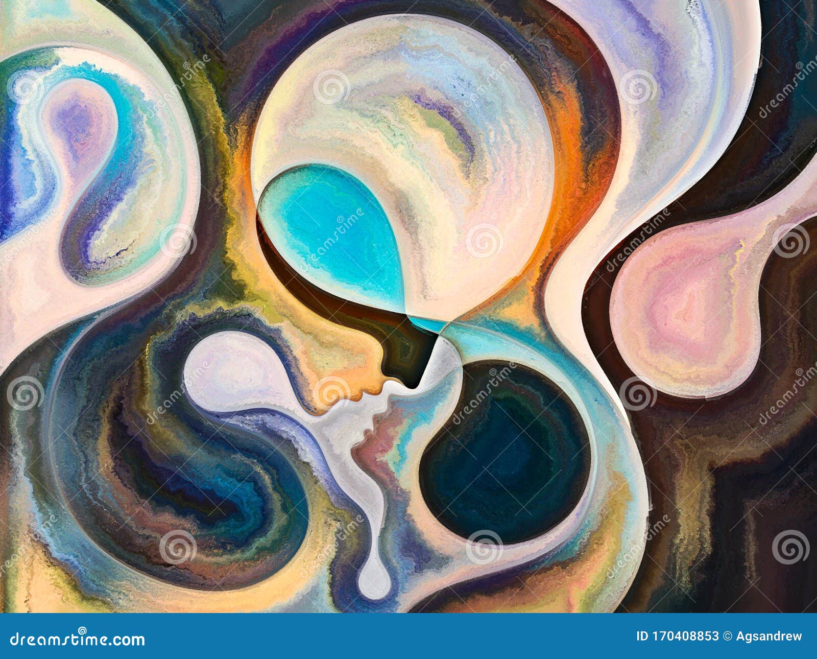 Layers of Inner Colors stock illustration. Illustration of abstract ...