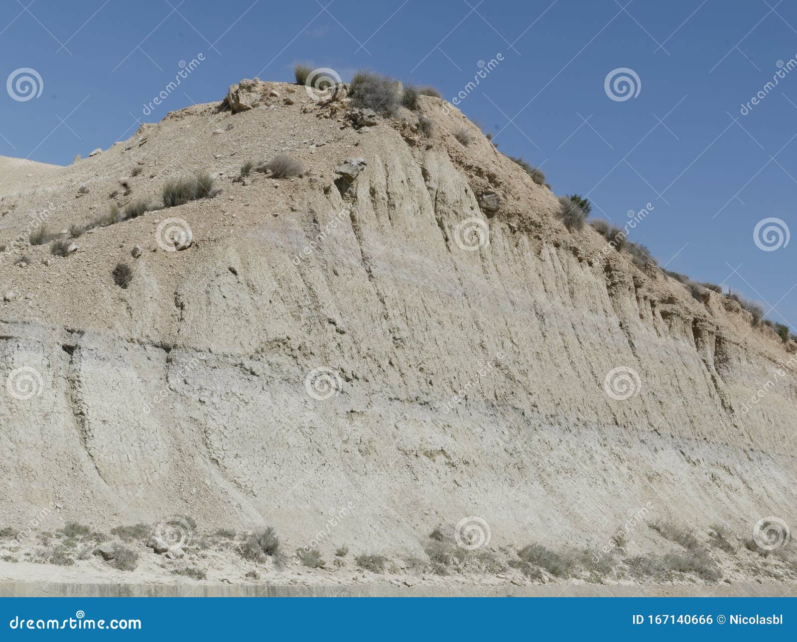 The layers of a mountain stock photo. Image of formed - 167140666
