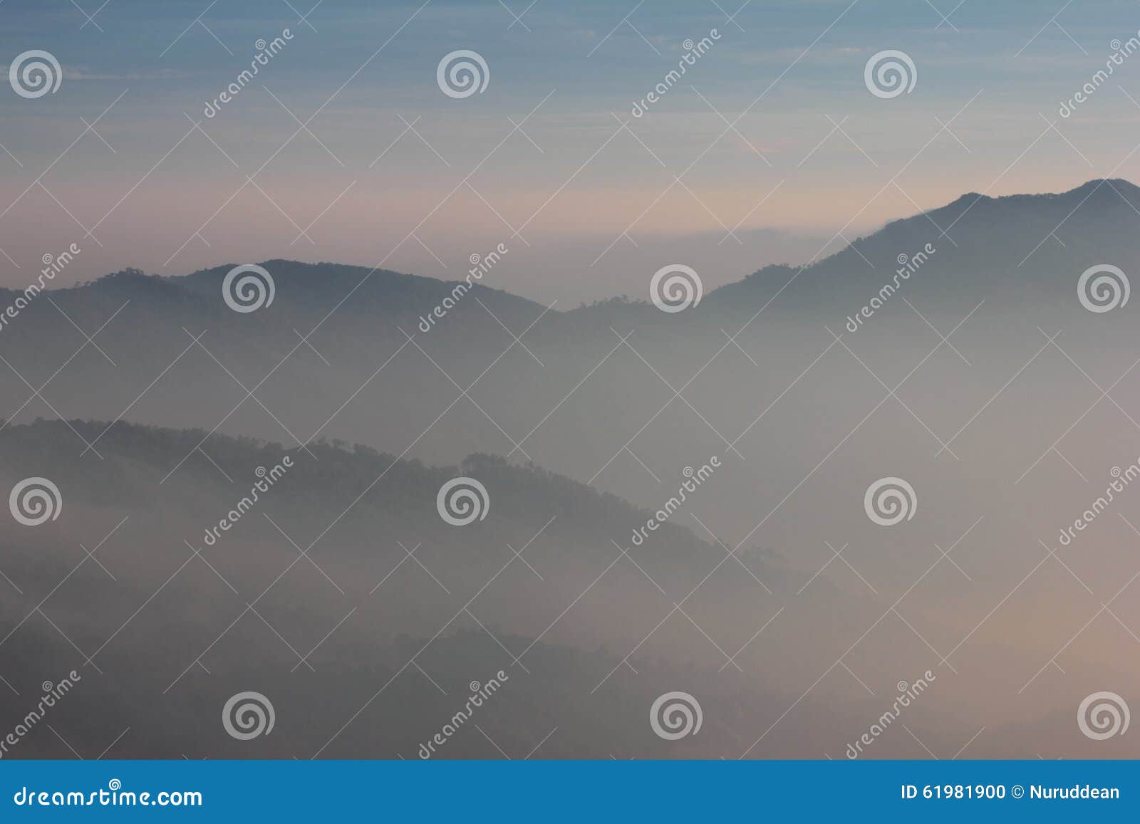Layers of Mountain Covered with Mist Stock Photo - Image of sightseeing ...